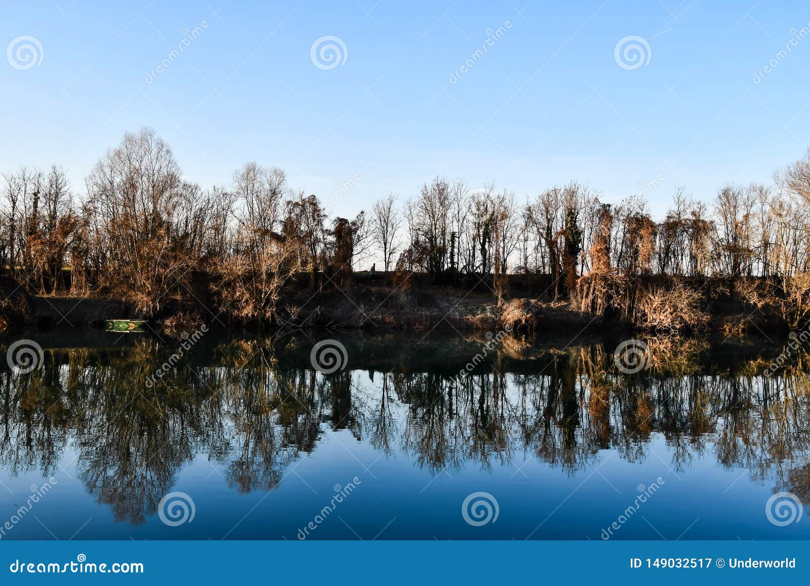 Trees Reflecting in the Water, Photo As a Background Stock Image ...