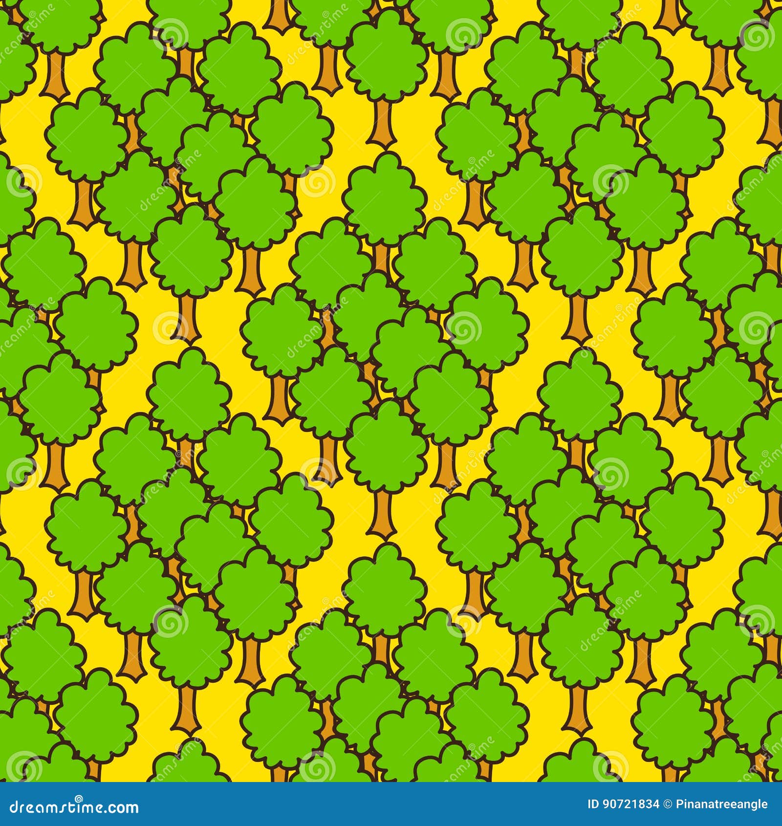 Trees seamless pattern stock illustration. Illustration of geometry ...