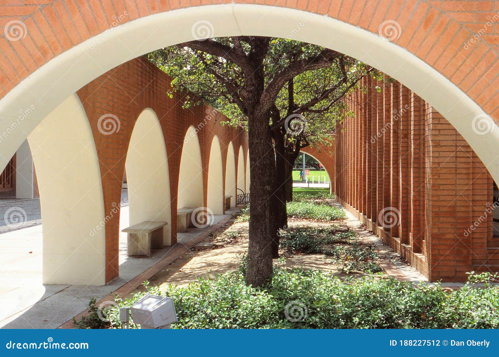Row Of Arches Receding Toa Door Moghal Architecture Royalty-Free Stock ...