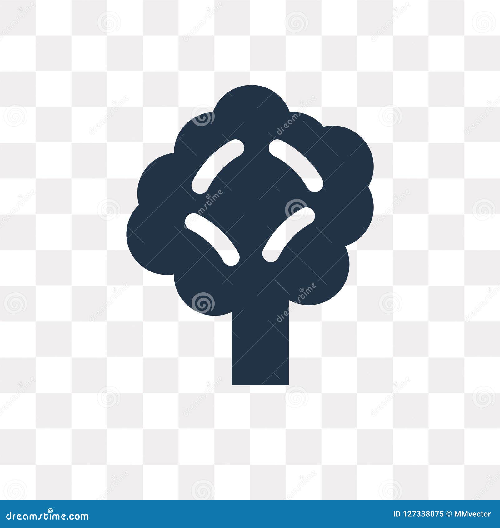 Trees Vector Icon Isolated on Transparent Background, Trees Tra Stock ...
