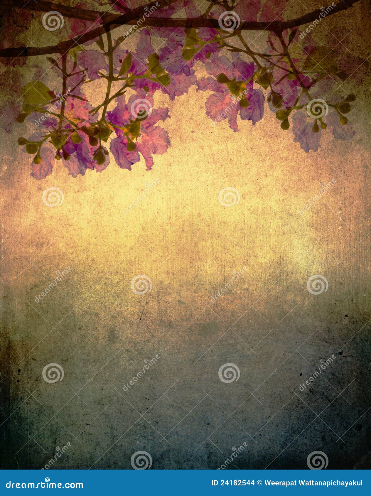 Treetop background stock illustration. Illustration of lagerstroemia ...