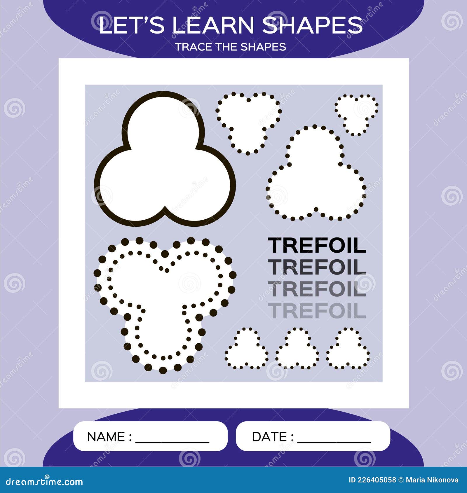 Red Trefoil Basic Simple Shapes Isolated On White Background, Geometric ...