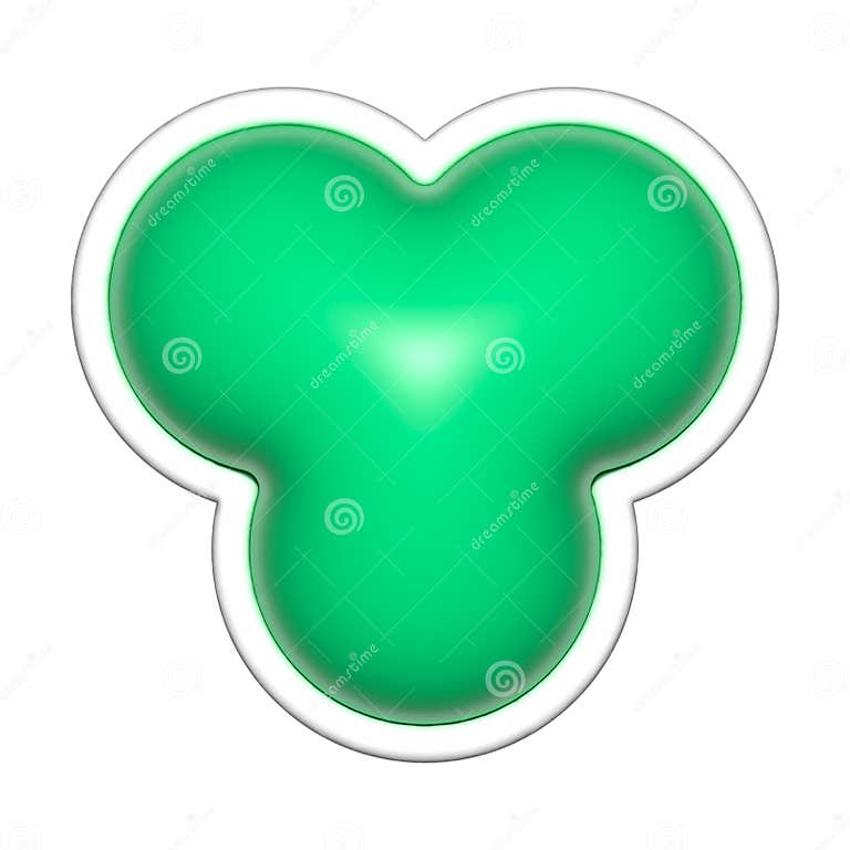 Trefoil 3d Shapes, 3d Geometric Basic, Simple Trefoil Shape Stock ...