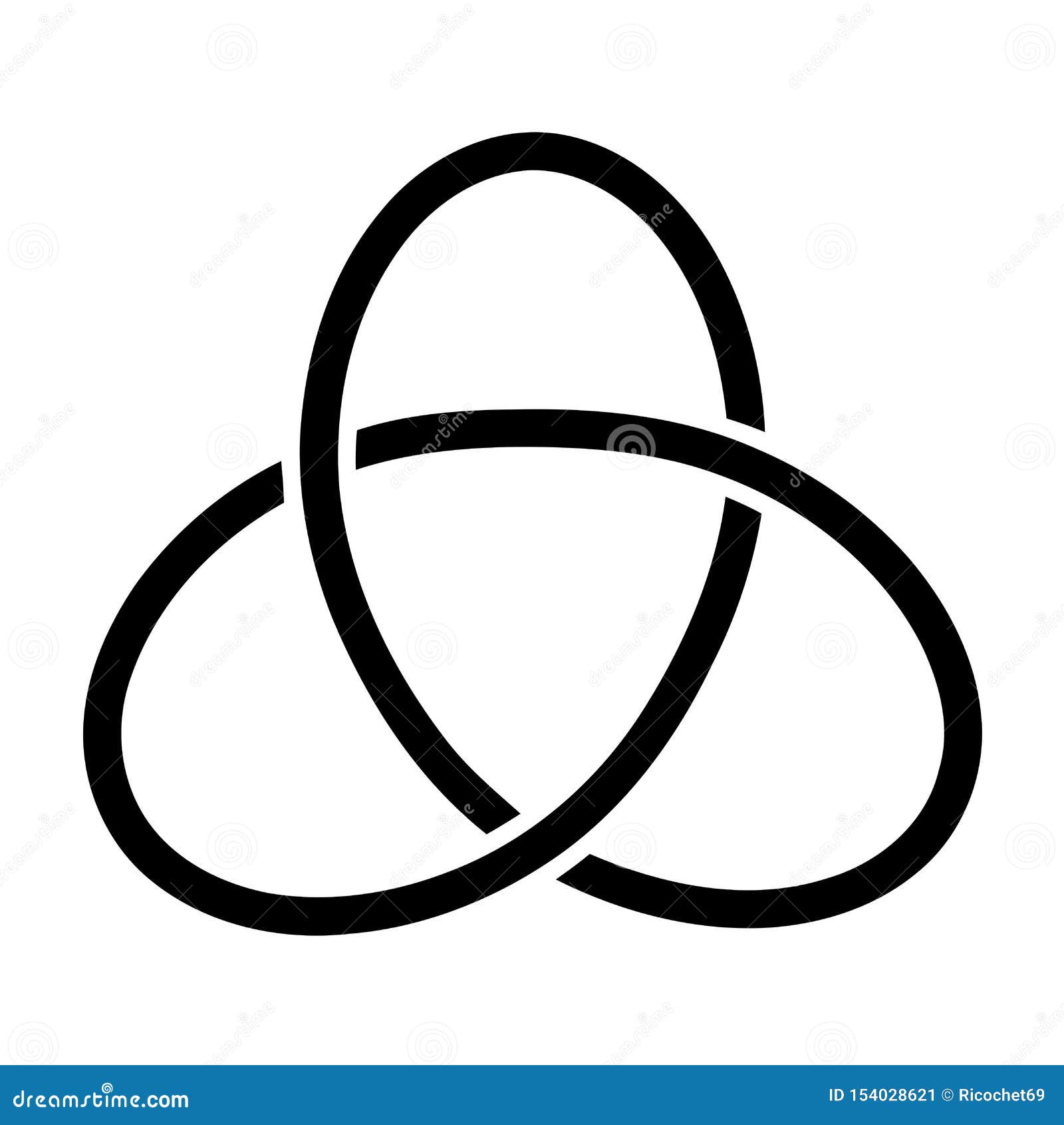Trefoil Knot Symbol Illustration Royalty-Free Cartoon | CartoonDealer ...