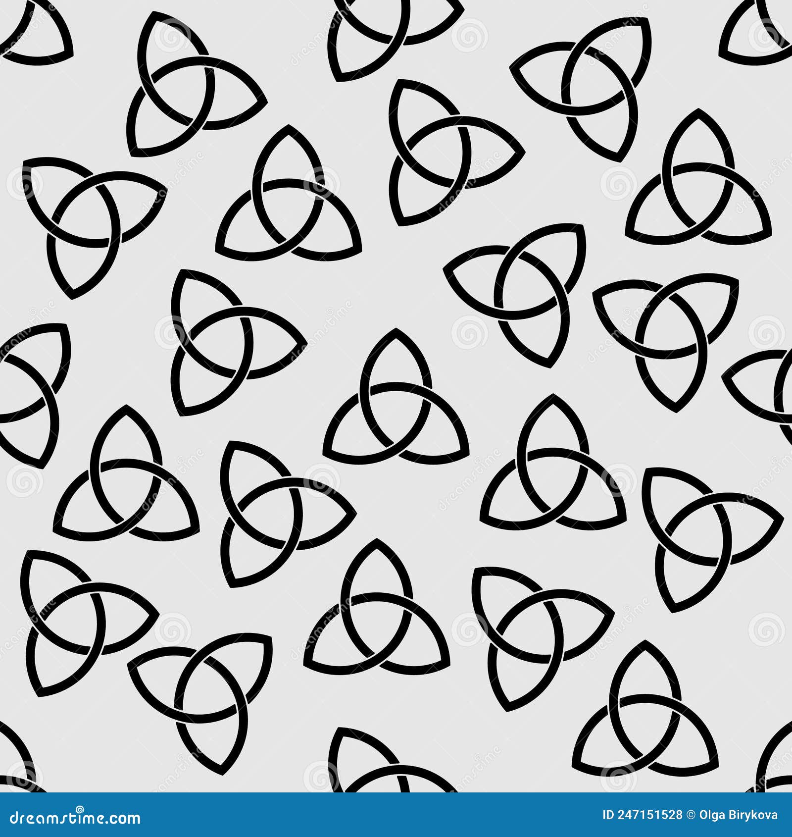 Trefoil pattern stock illustration. Illustration of isolated - 247151528