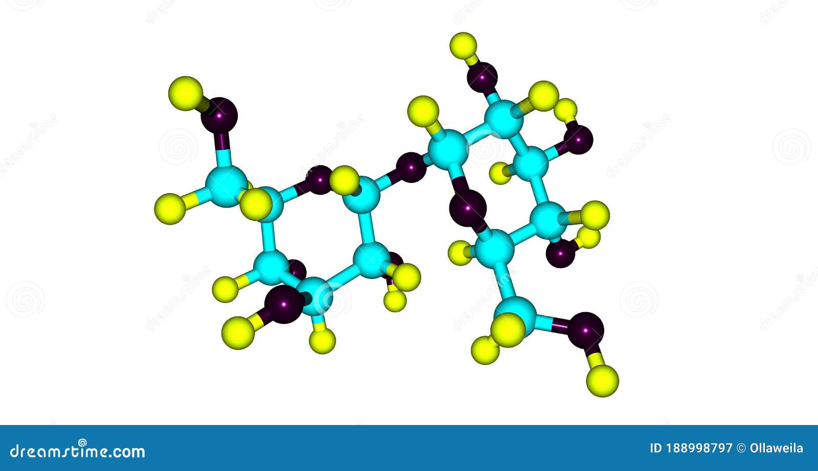 Trehalose Molecular Structure, 3d Model Molecule, Disaccharides ...