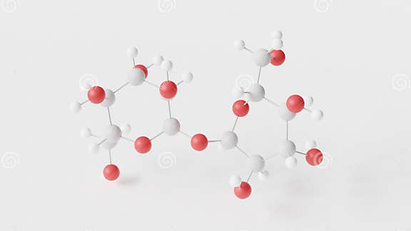 Trehalose Molecule 3d, Molecular Structure, Ball and Stick Model ...