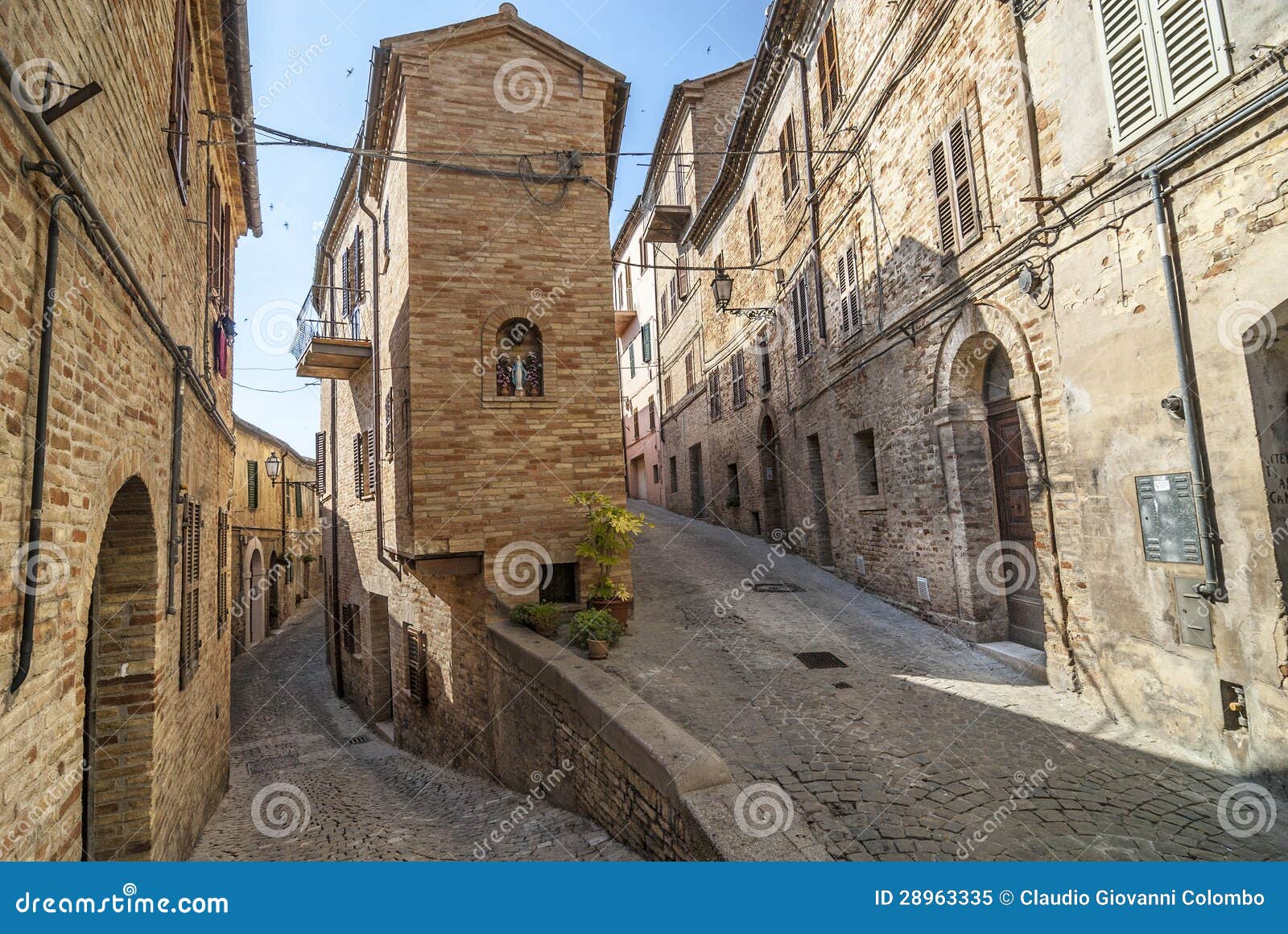 Treia (Marches, Italy) stock image. Image of marches - 28963335