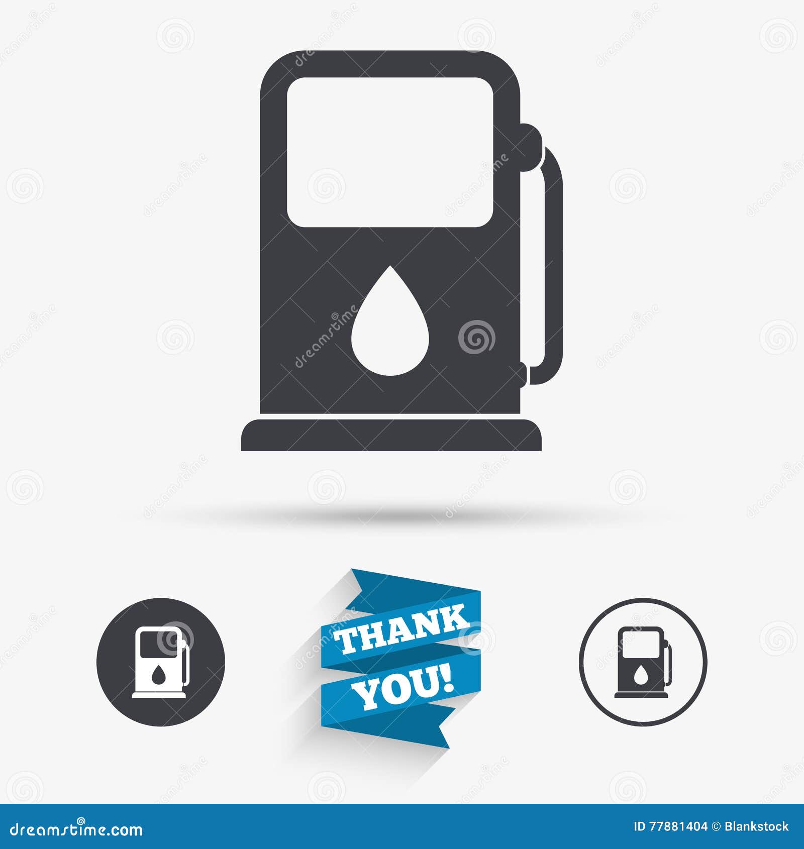 Treibstoff- Oder Tankstelleikone Autobrennstoffzeichen Vektor Abbildung ...