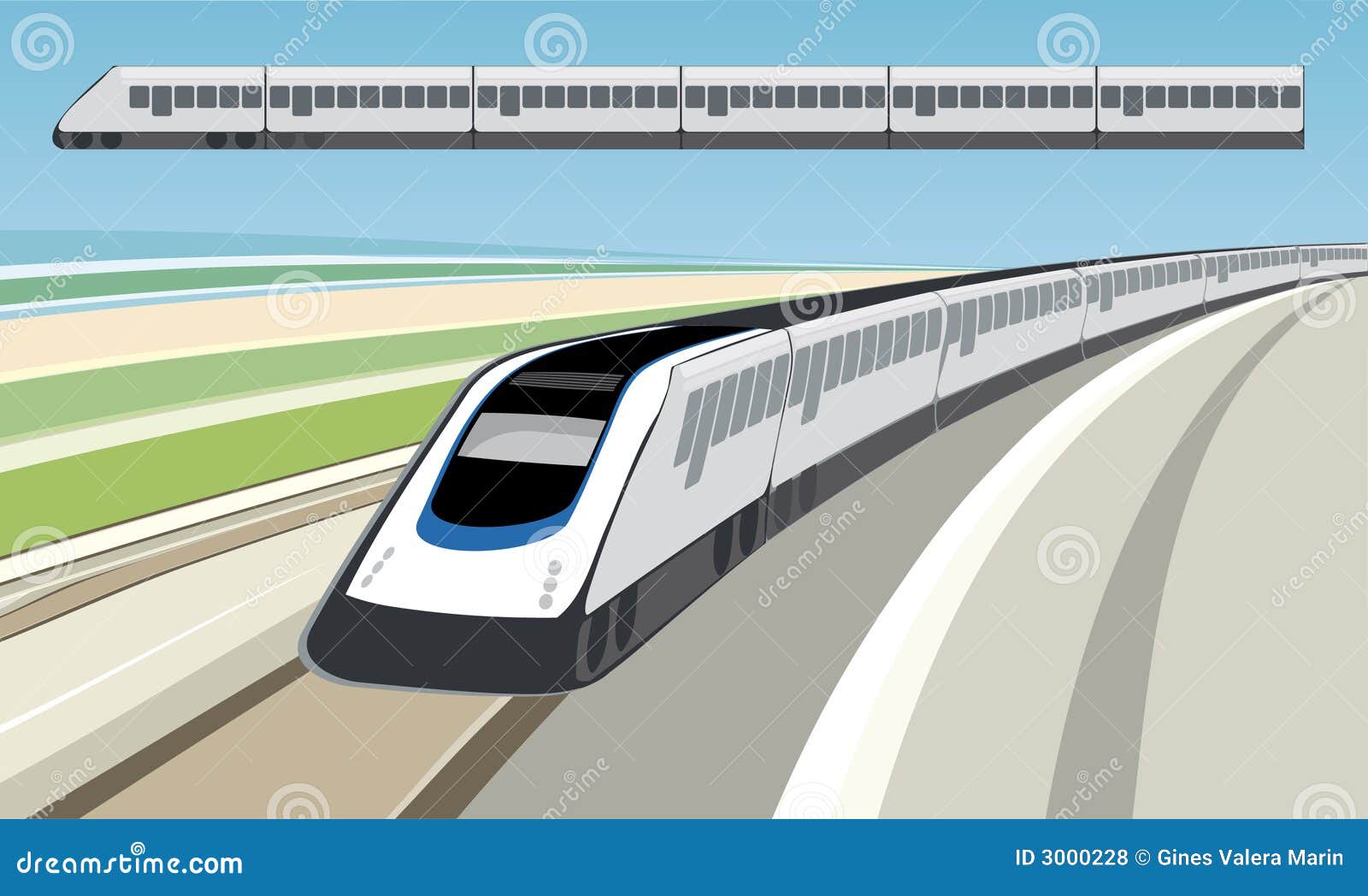 Trein (vector) vector illustratie. Illustration of vector - 3000228