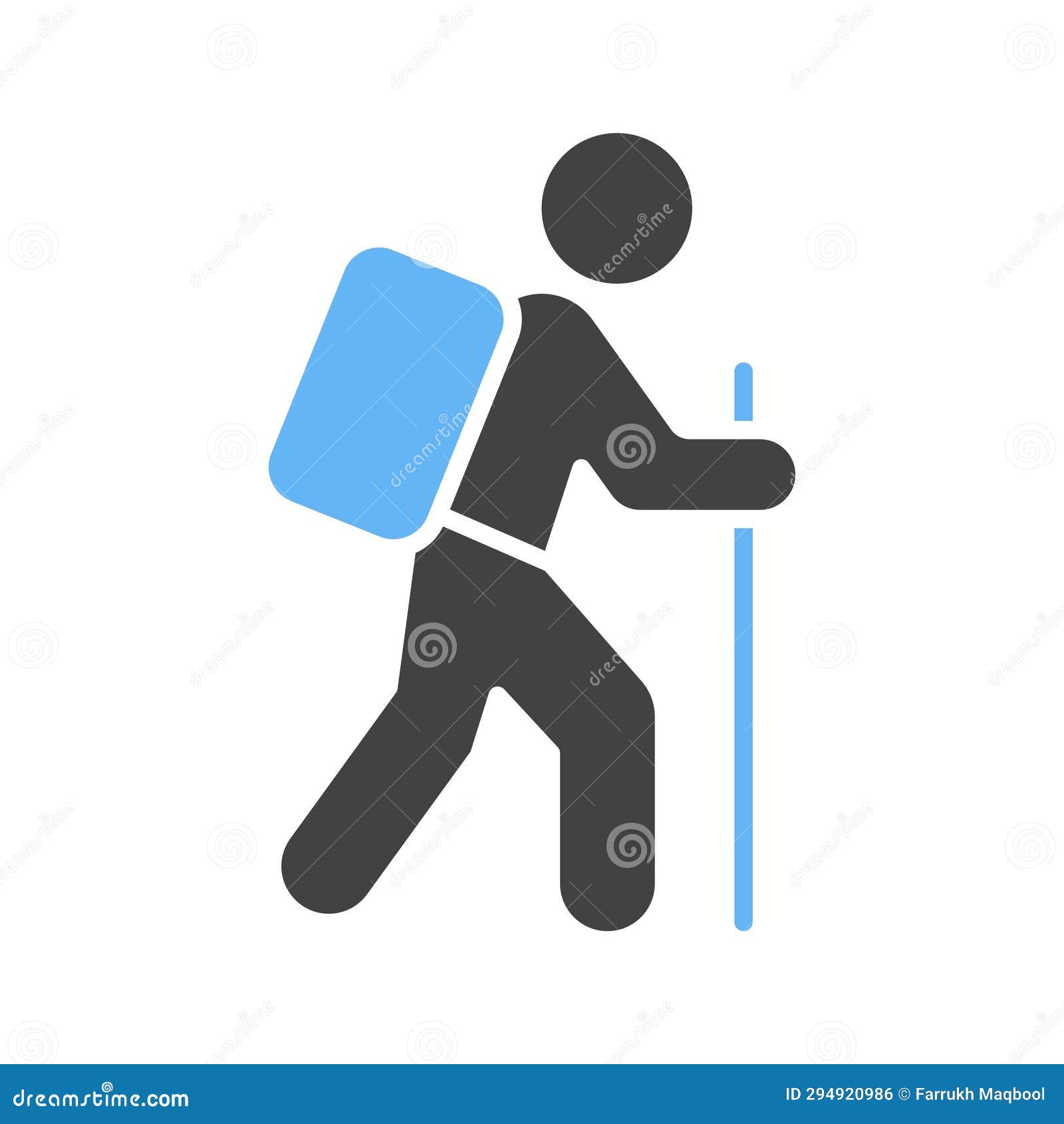 Trekking Icon Vector Image. Stock Illustration - Illustration of symbol ...