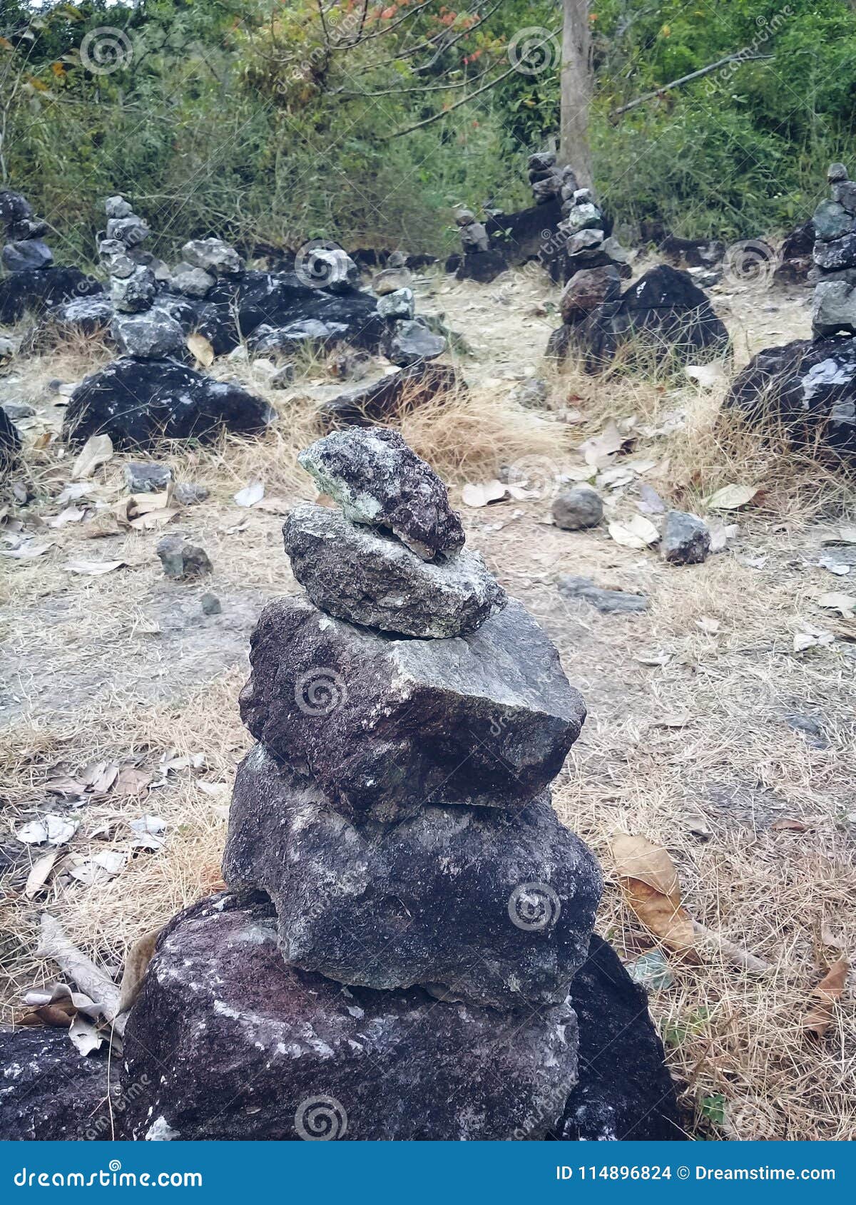 Trekking Mini Rock Formation 2018 Stock Photo - Image of build ...