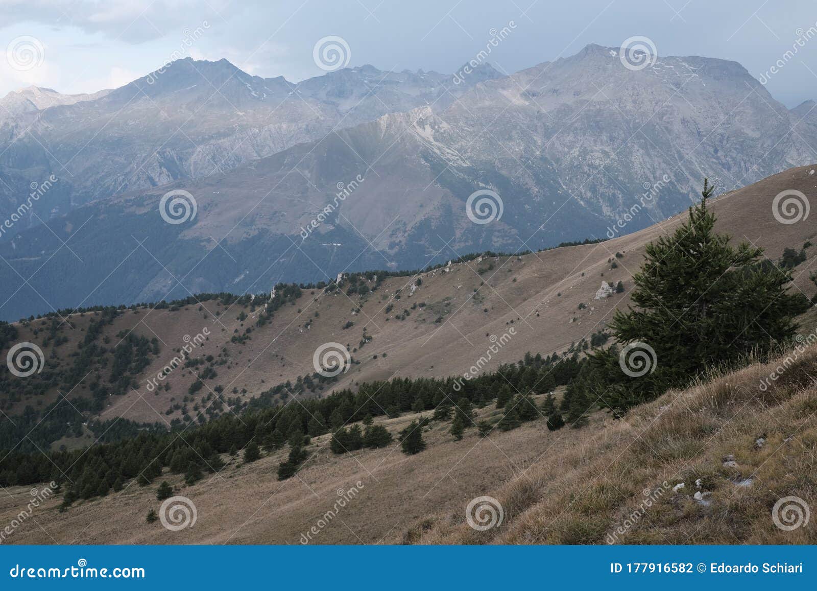 Trekking on the Rocciamelone Stock Photo - Image of hike, backpack ...
