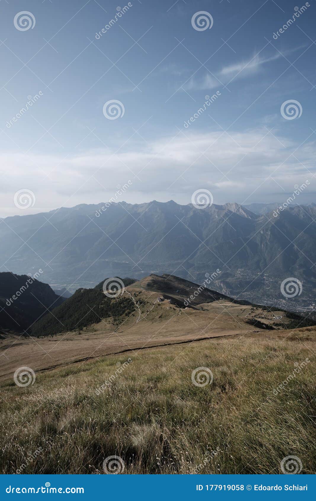 Trekking on the Rocciamelone Stock Photo - Image of landscape ...