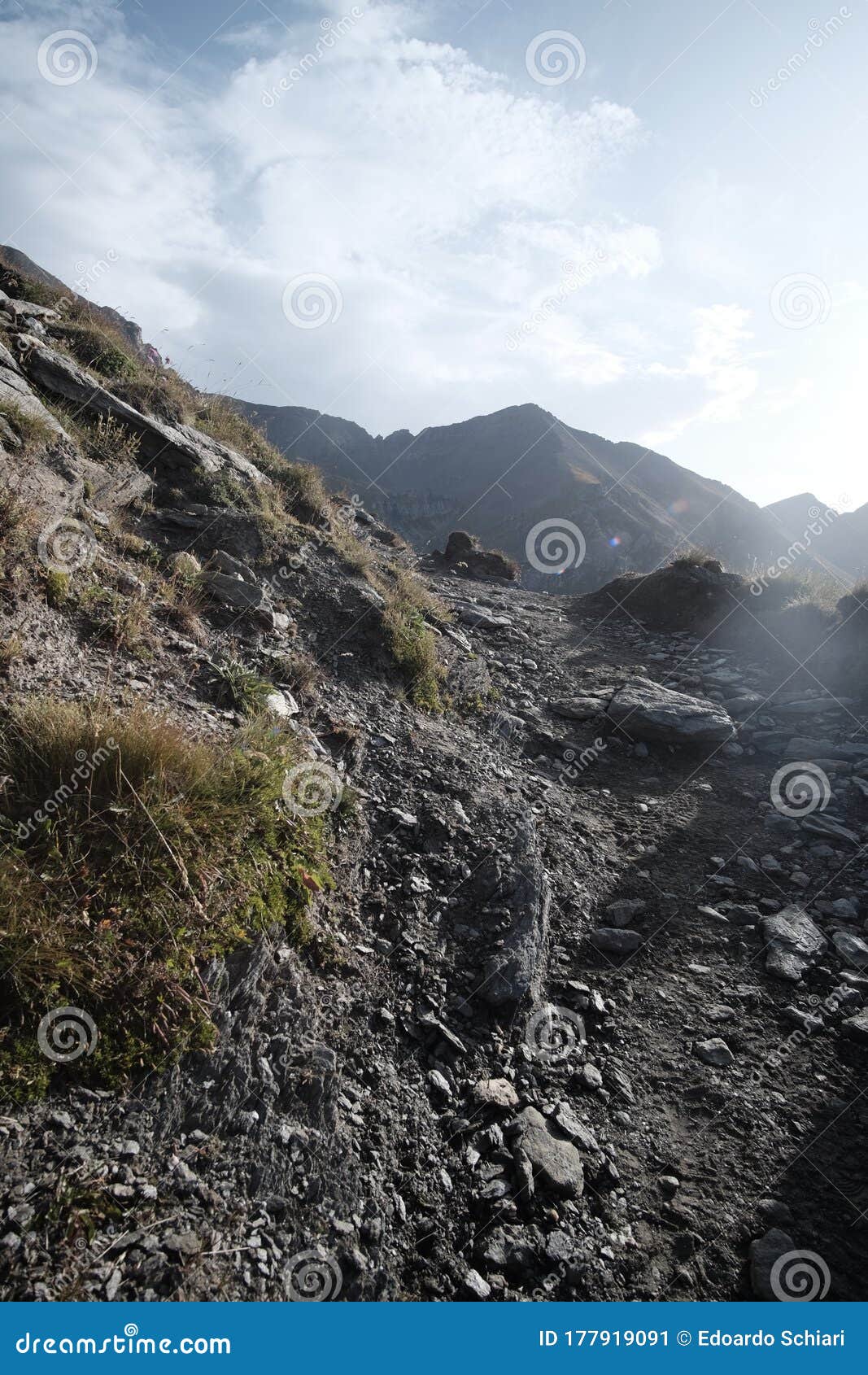 Trekking on the Rocciamelone Stock Image - Image of hiking, outdoor ...