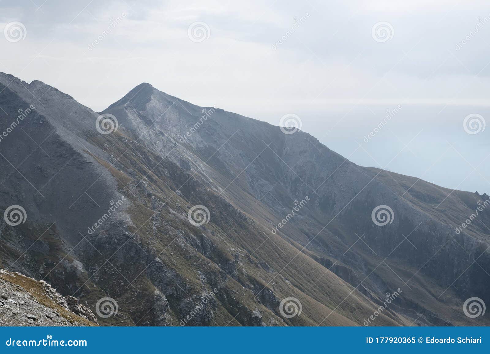 Trekking on the Rocciamelone Stock Image - Image of adventure, autumn ...