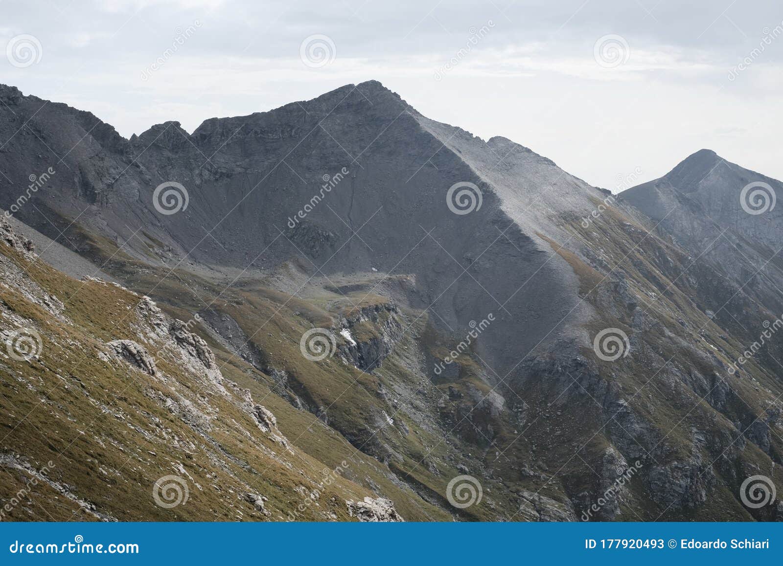Trekking on the Rocciamelone Stock Image - Image of active, mount ...