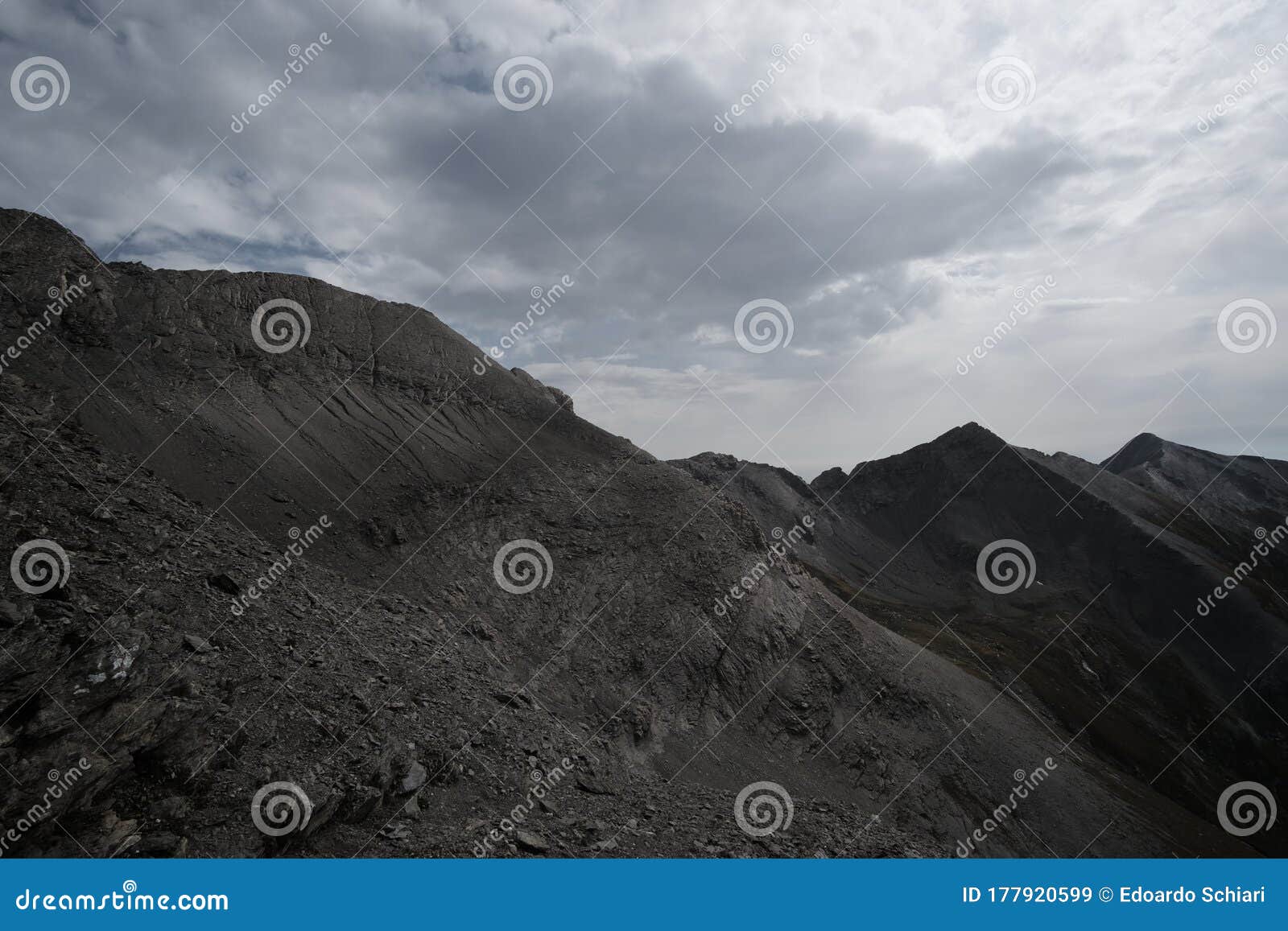 Trekking on the Rocciamelone Stock Image - Image of blue, backpacker ...