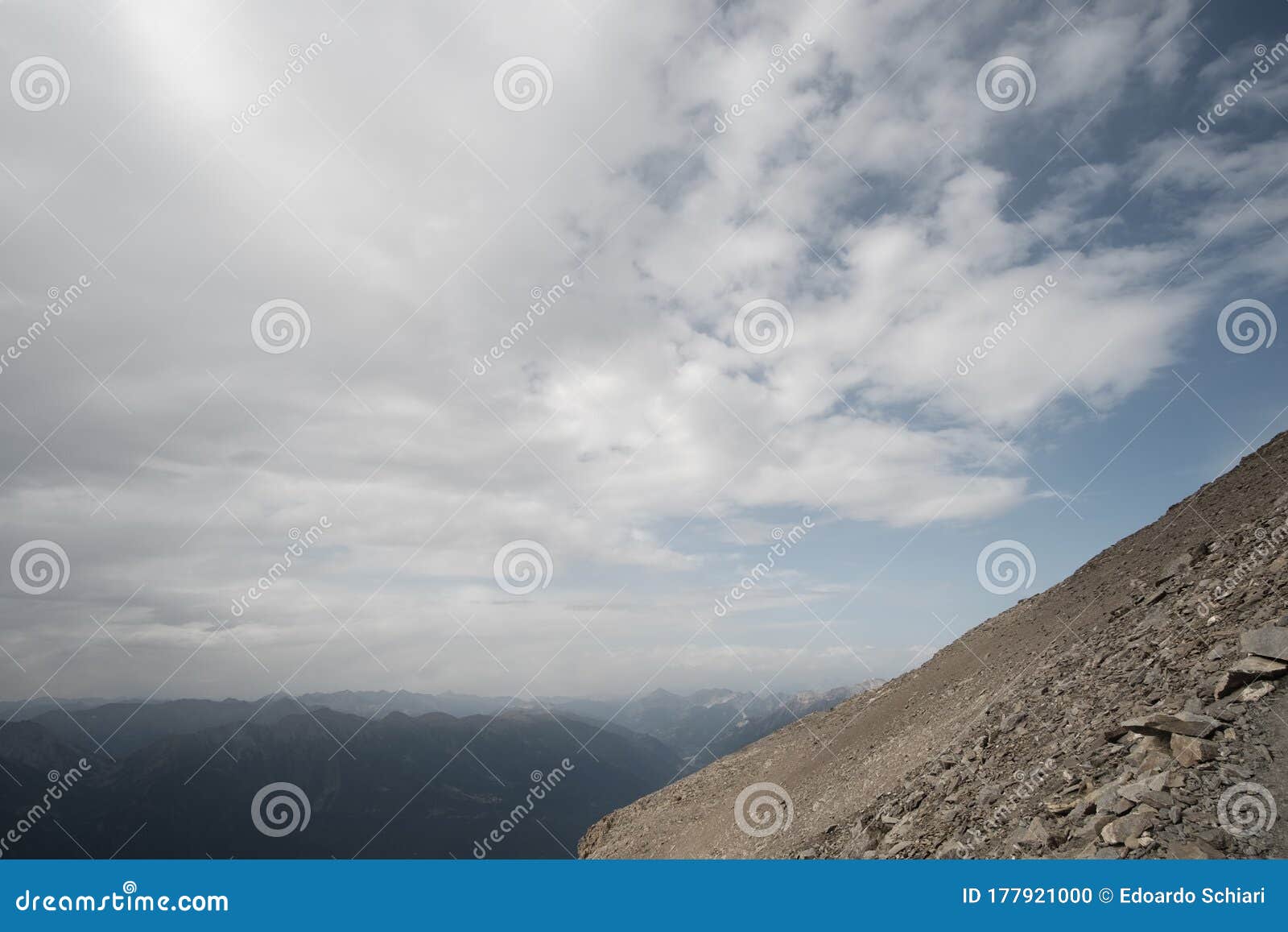 Trekking on the Rocciamelone Stock Photo - Image of outdoors, autumn ...
