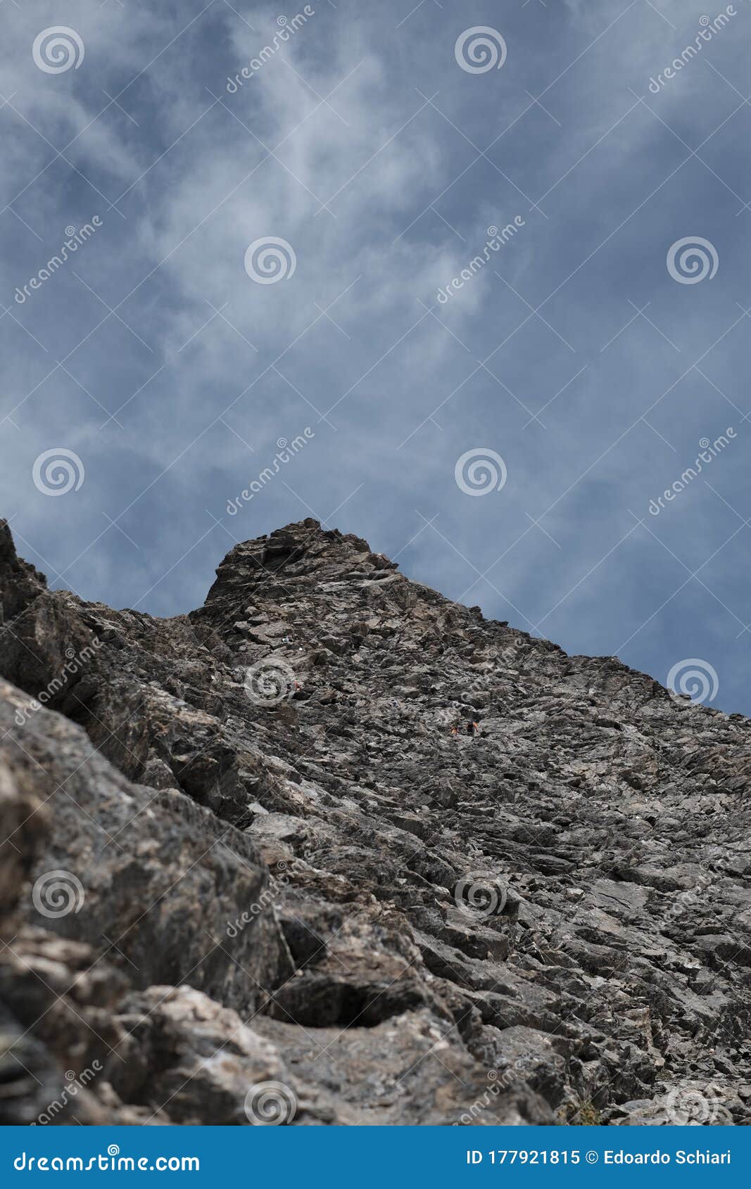 Trekking on the Rocciamelone Stock Image - Image of madonna, high ...