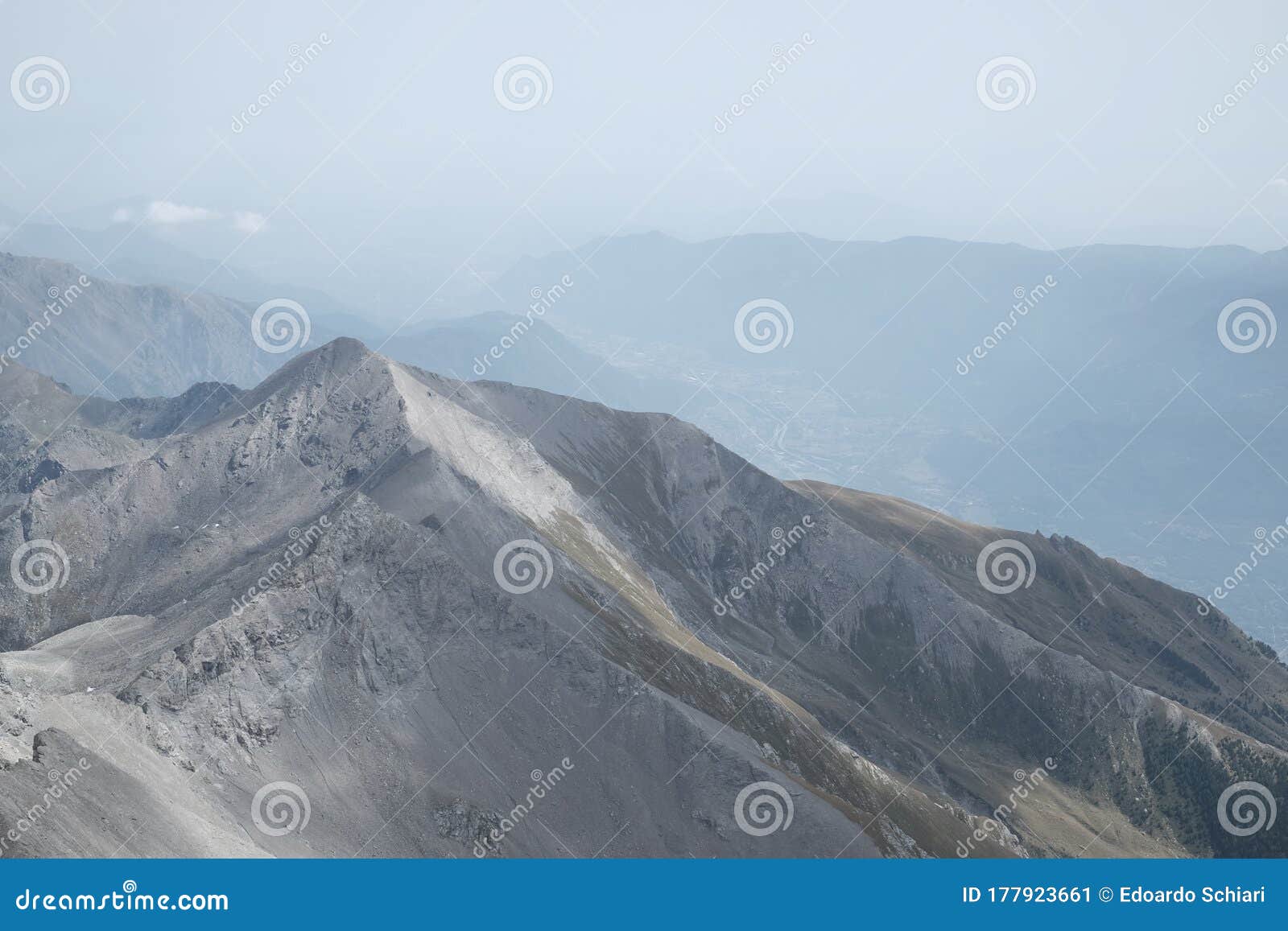 Trekking on the Rocciamelone Stock Image - Image of active, climbing ...