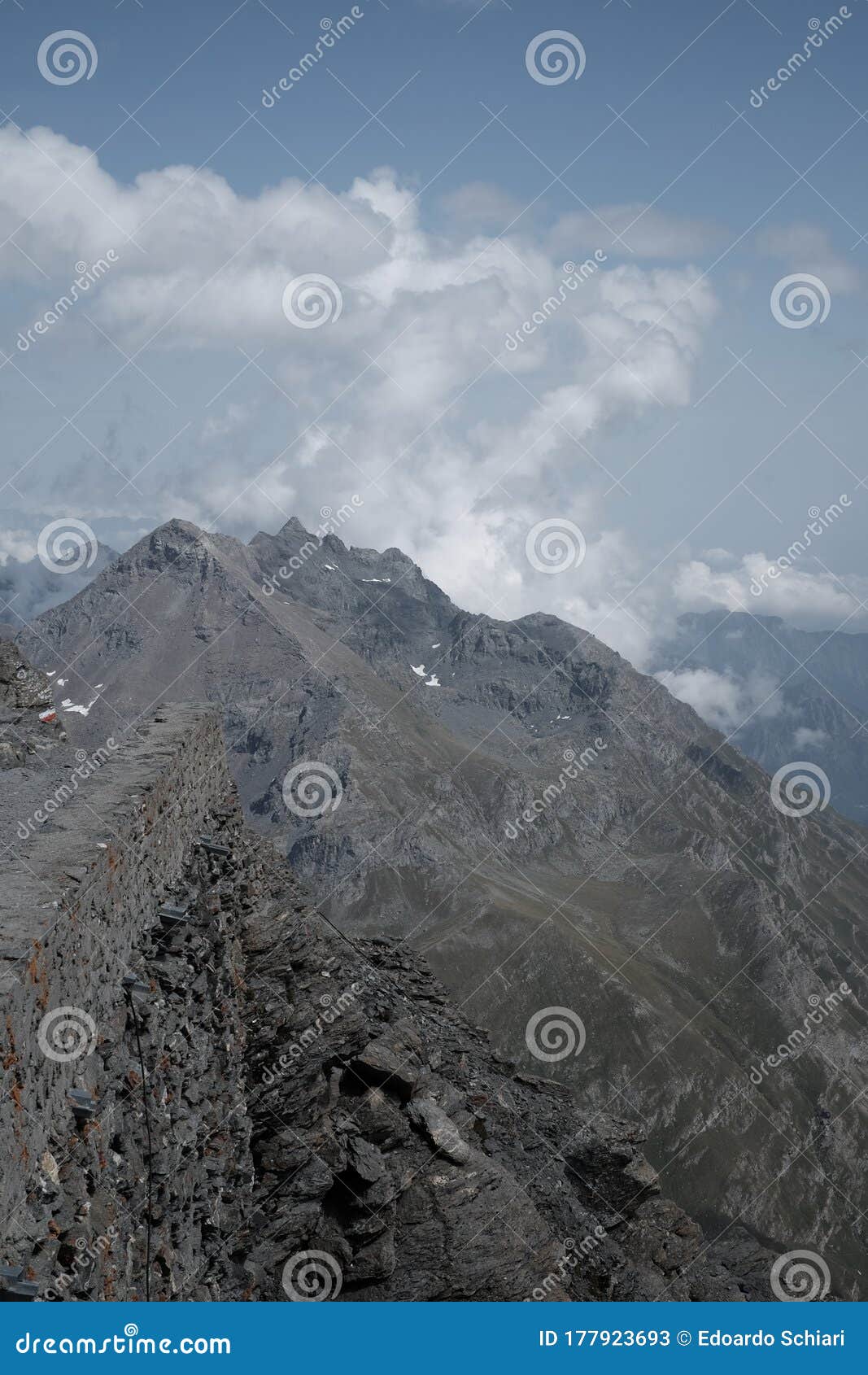 Trekking on the Rocciamelone Stock Image - Image of outdoor, madonna ...