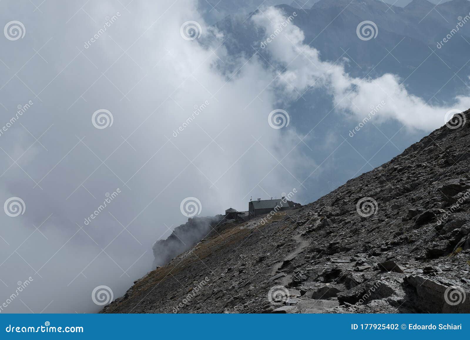 Trekking on the Rocciamelone Stock Photo - Image of climber, mountain ...