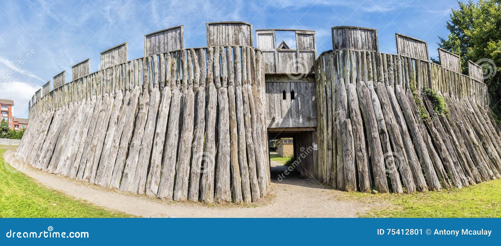 Trelleborg Viking Fort image stock. Image du méridional - 75412801