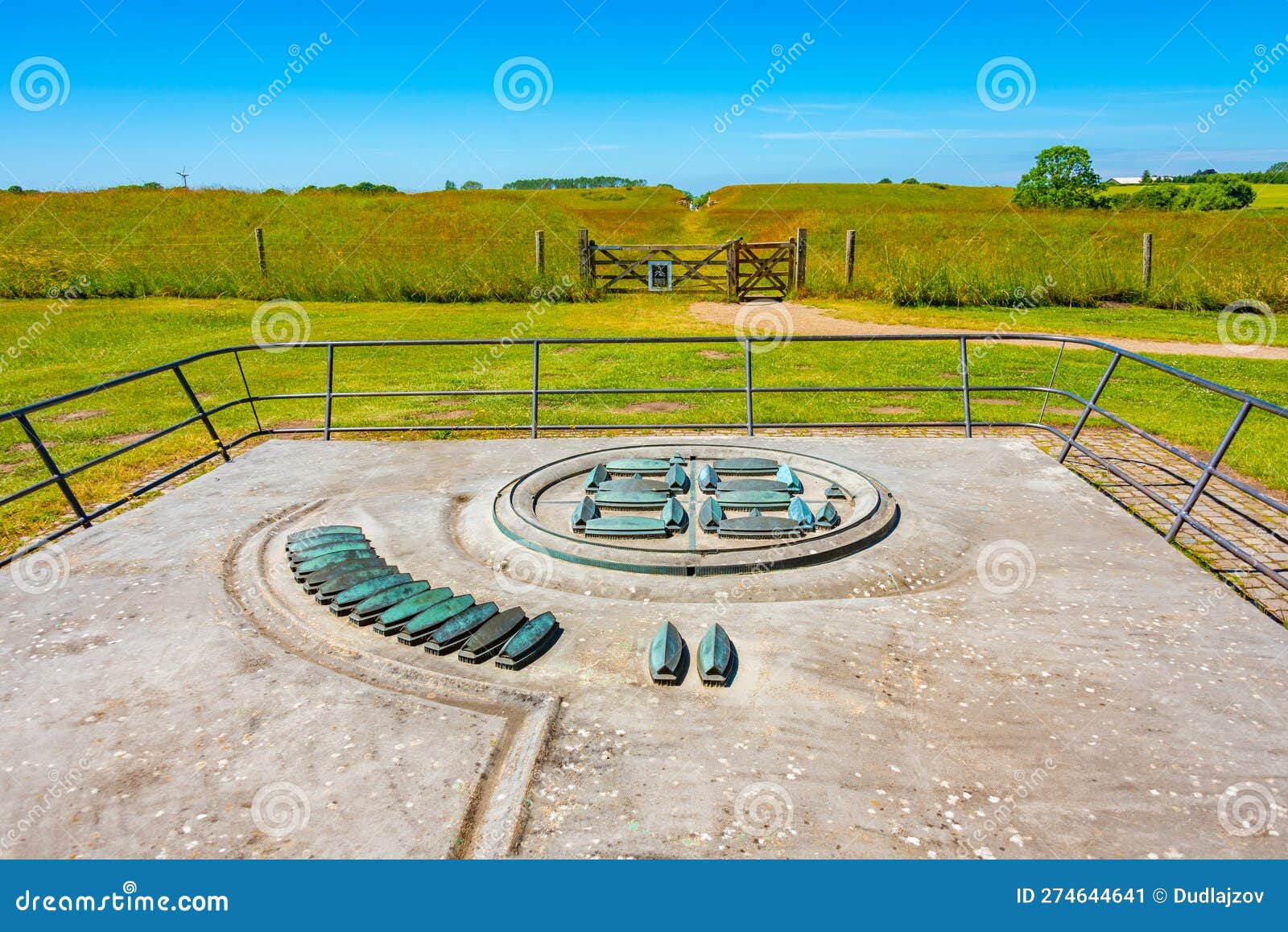 Trelleborg Viking Ring Fortress in Denmark Stock Image - Image of ...