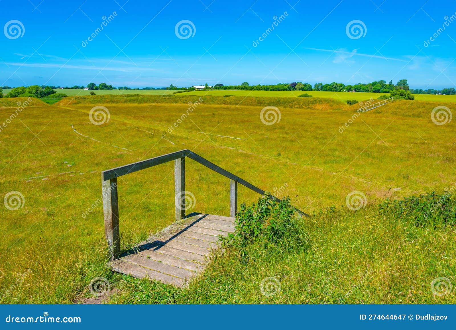 Trelleborg Viking Ring Fortress in Denmark Stock Image - Image of ...