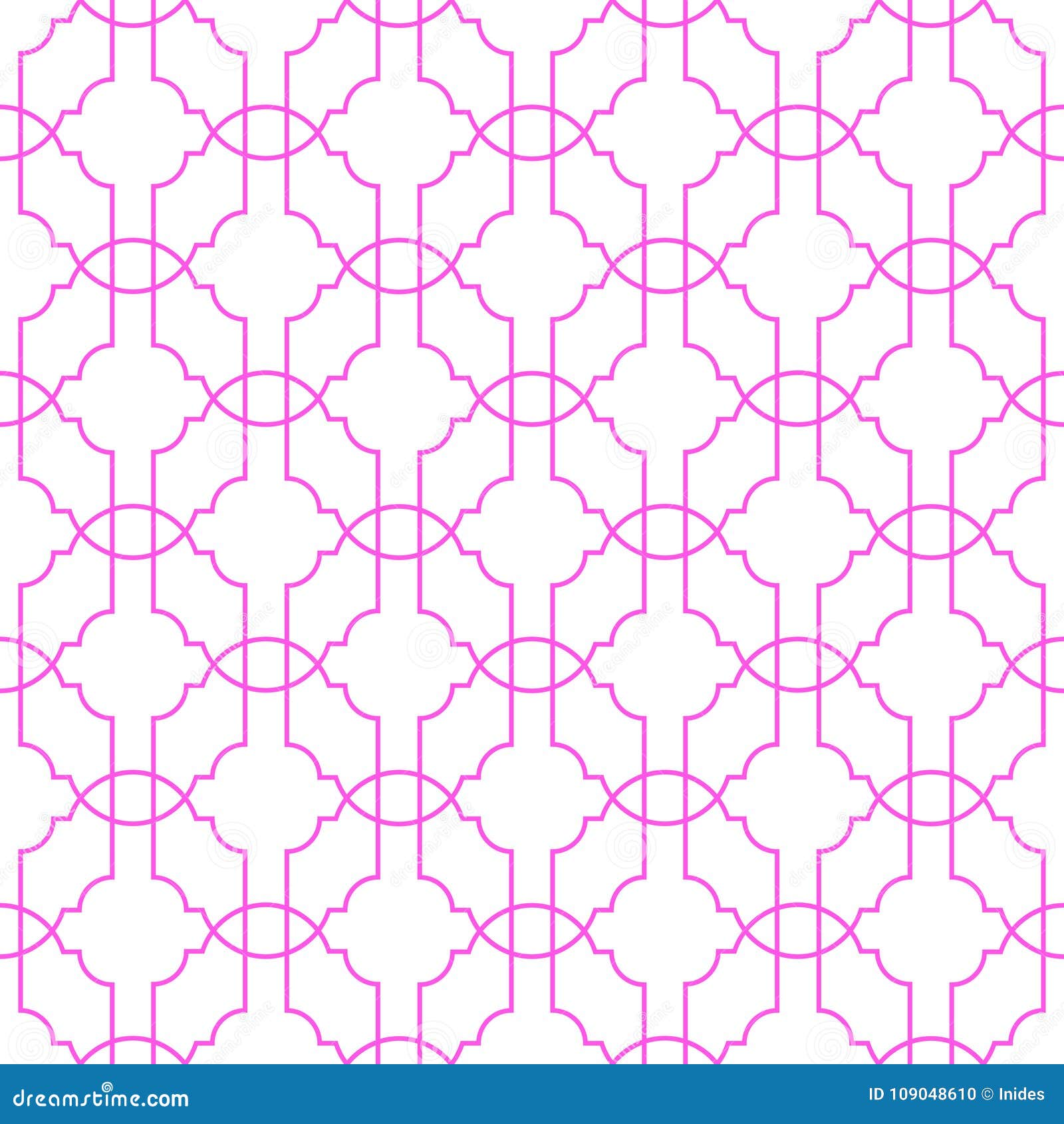 Trellis Geometric Thin Seamless Vector Pattern. Stock Vector ...