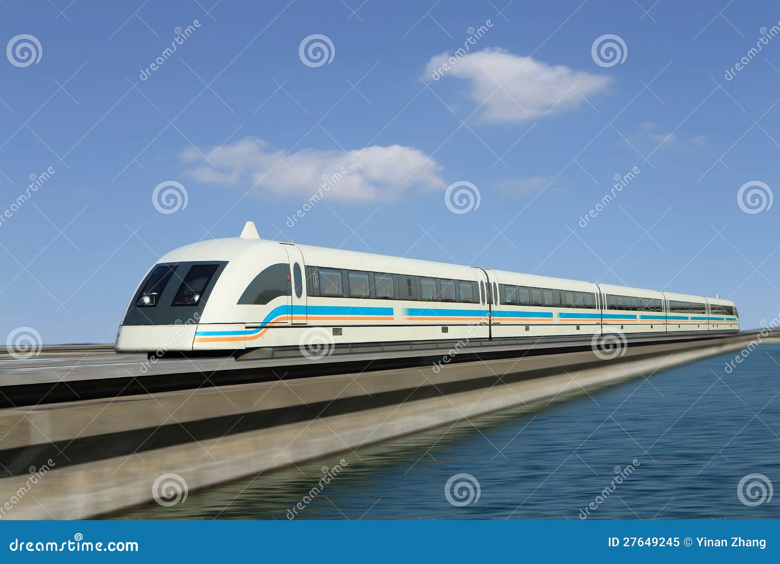 Trem de Maglev imagem de stock. Imagem de branco, aeroporto - 27649245