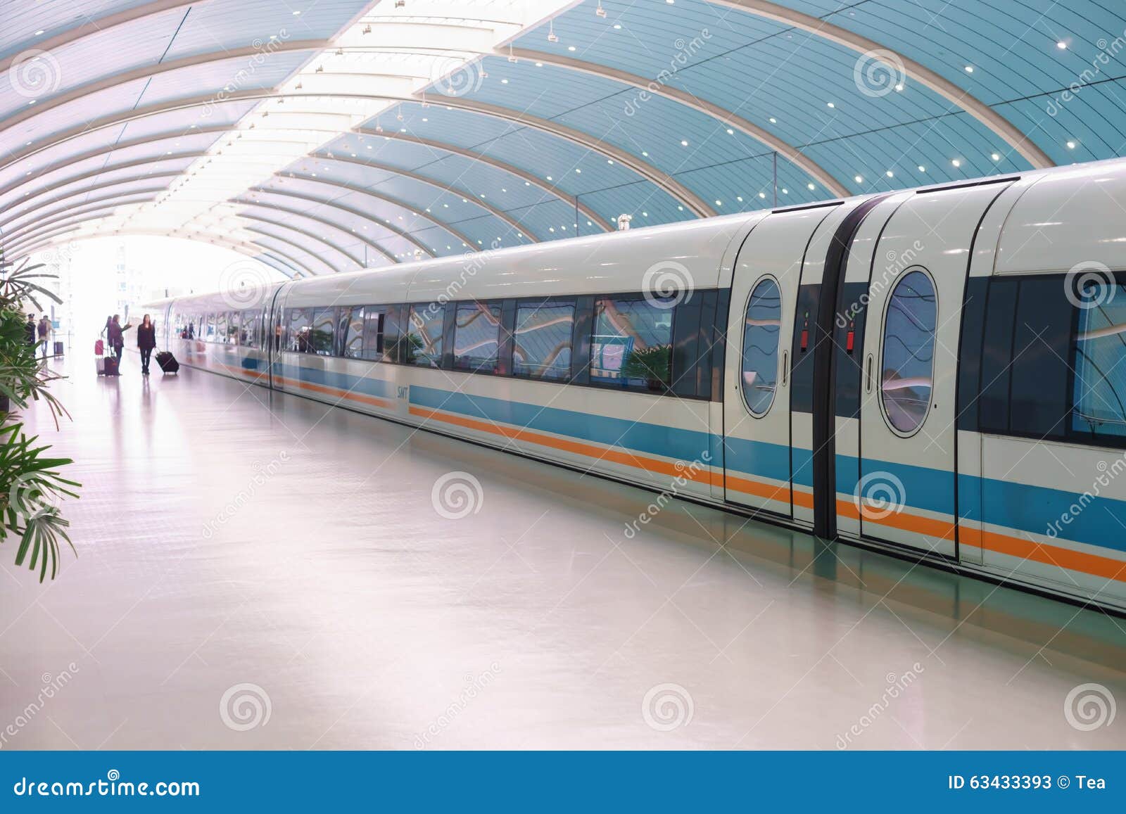 Trem de Maglev foto de stock editorial. Imagem de trilho - 63433393