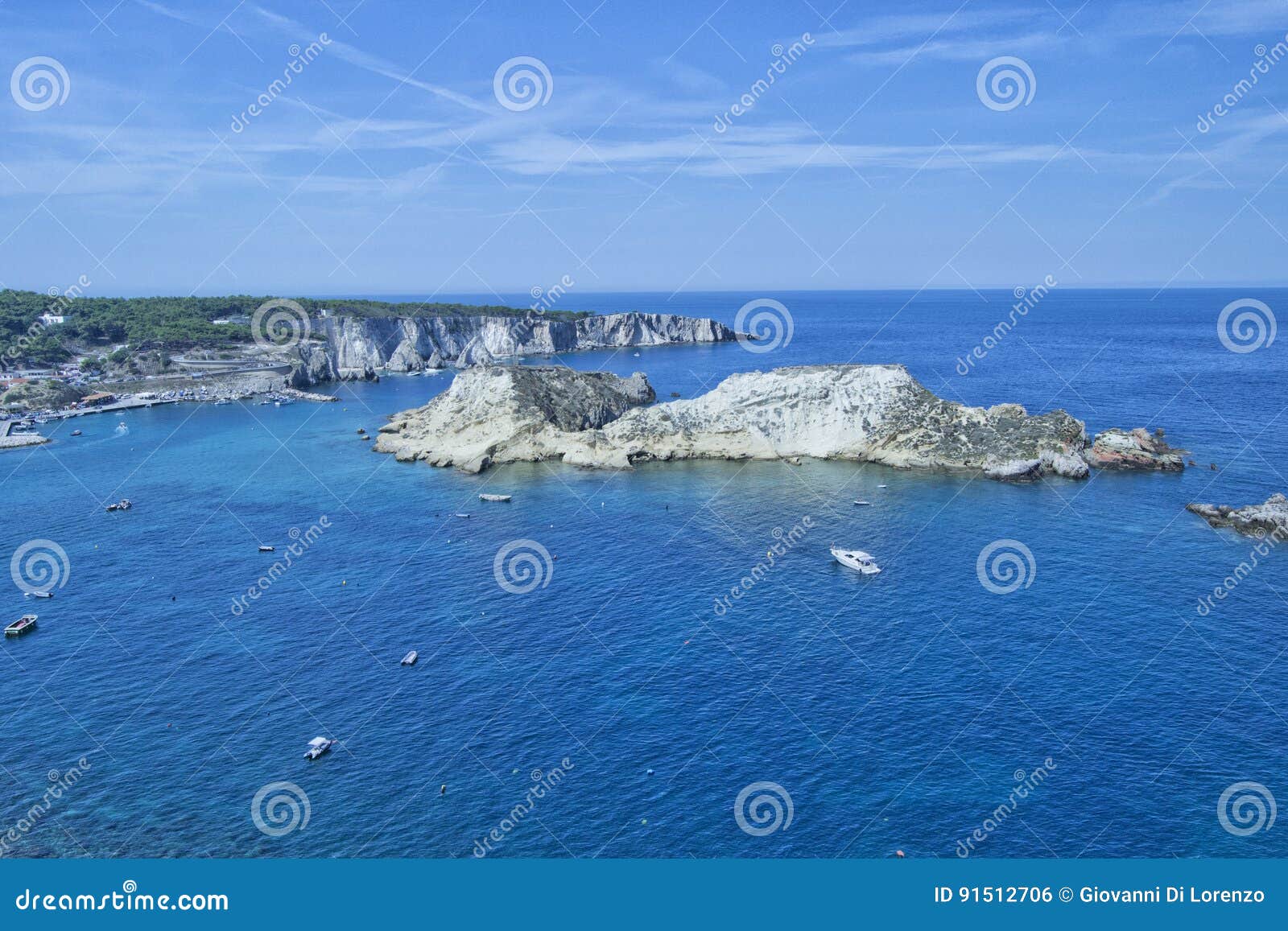 Tremiti Islands, Gargano, Apulia, Italy. Bay with Boats, View from ...