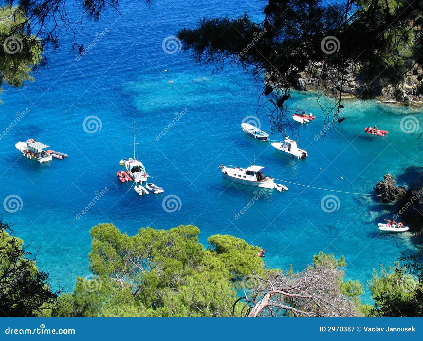 Tremity stock image. Image of rock, island, boat, lookout - 2970387
