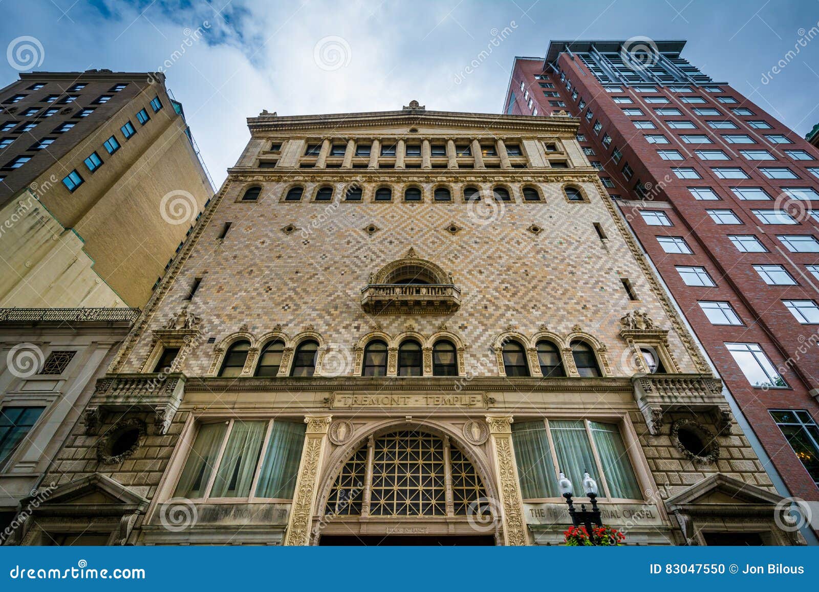 The Tremont Temple, in Boston, Massachusetts. Stock Photo - Image of ...