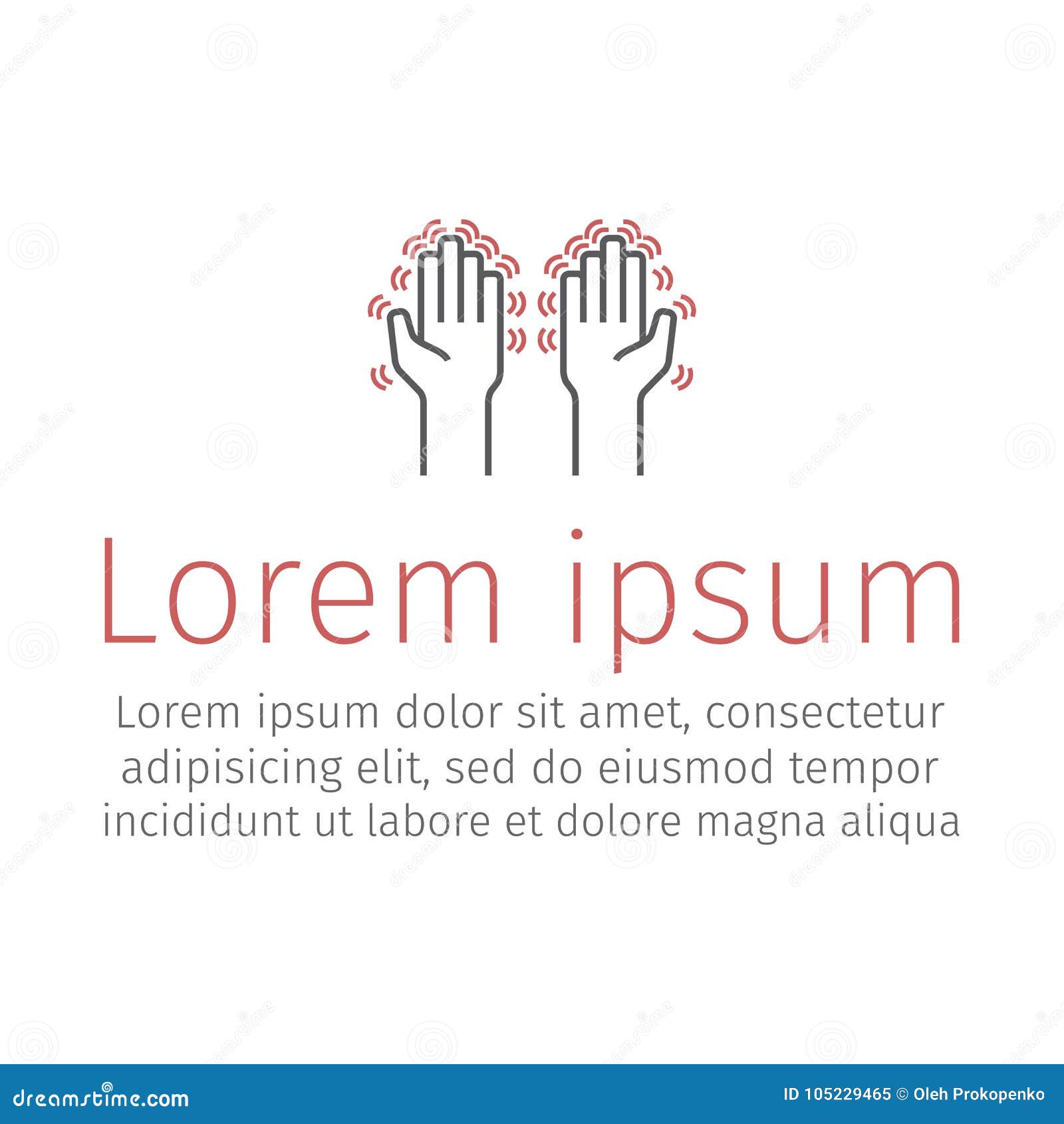 Tremor Hands. Vector Illustration Stock Vector - Illustration of mascot ...