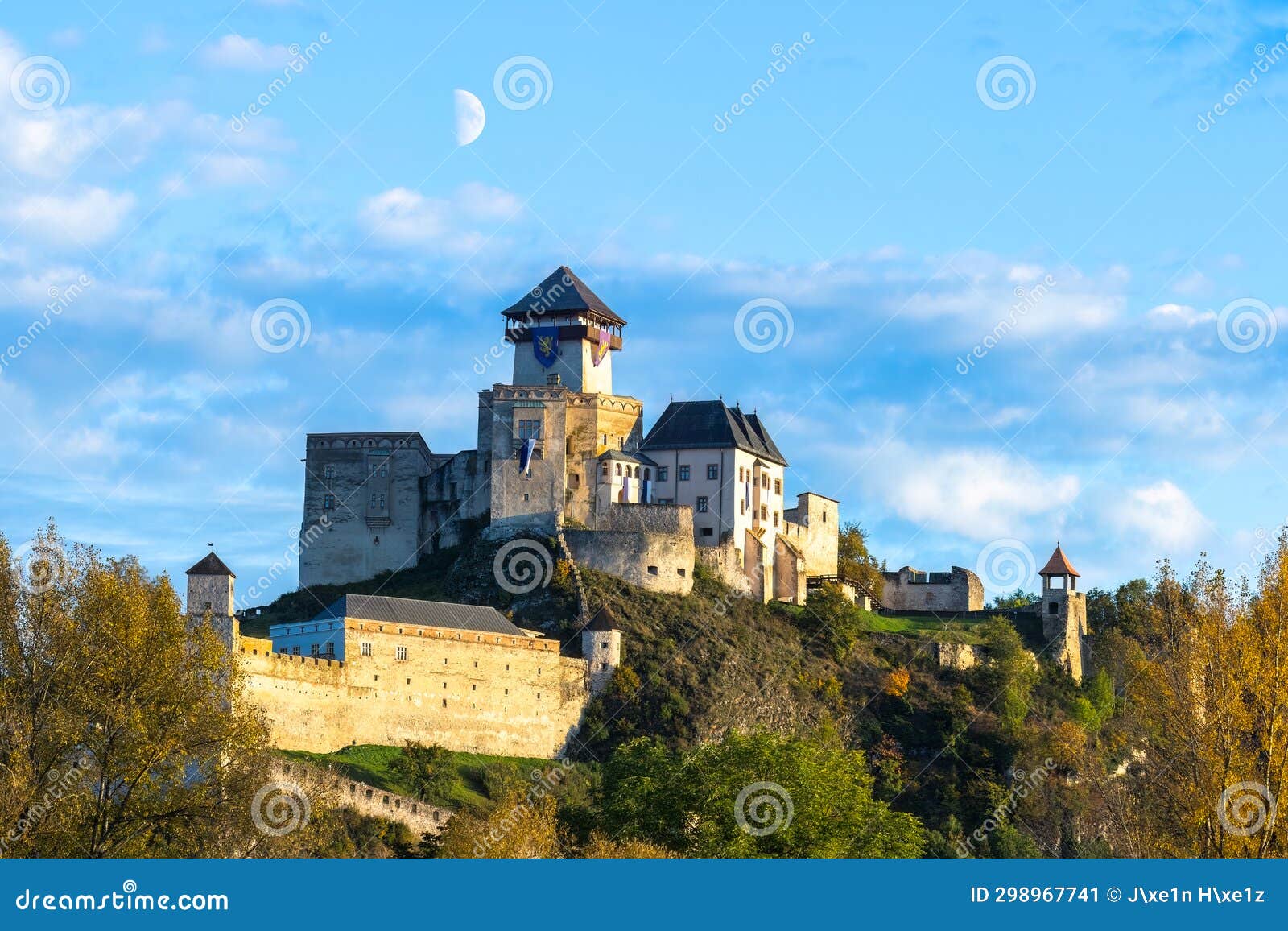 Trencín castle stock image. Image of background, history - 298967741