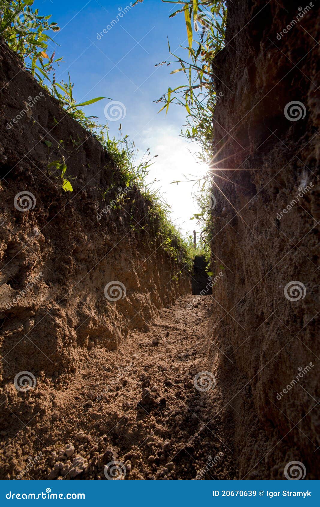 Trench Digged Land Stock Photos - Free & Royalty-Free Stock Photos from ...