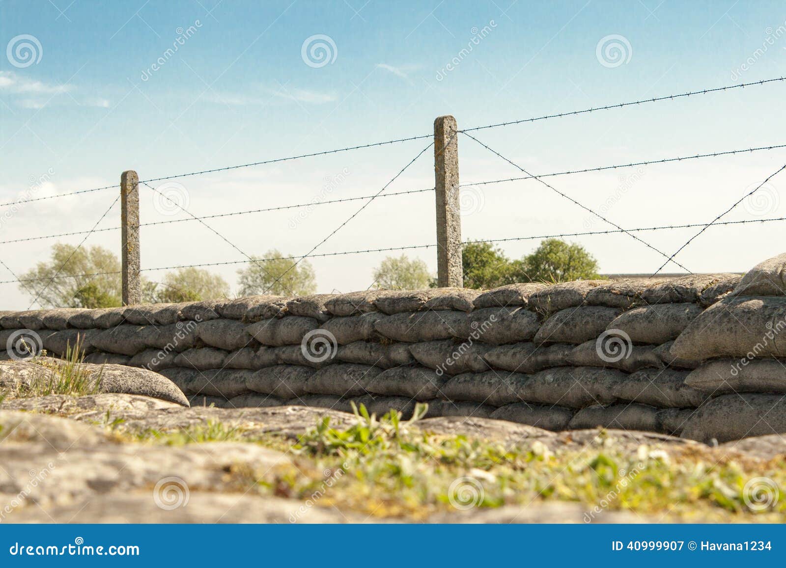 The Trench of Death World War 1 Belgium Flanders Fields Stock Image ...