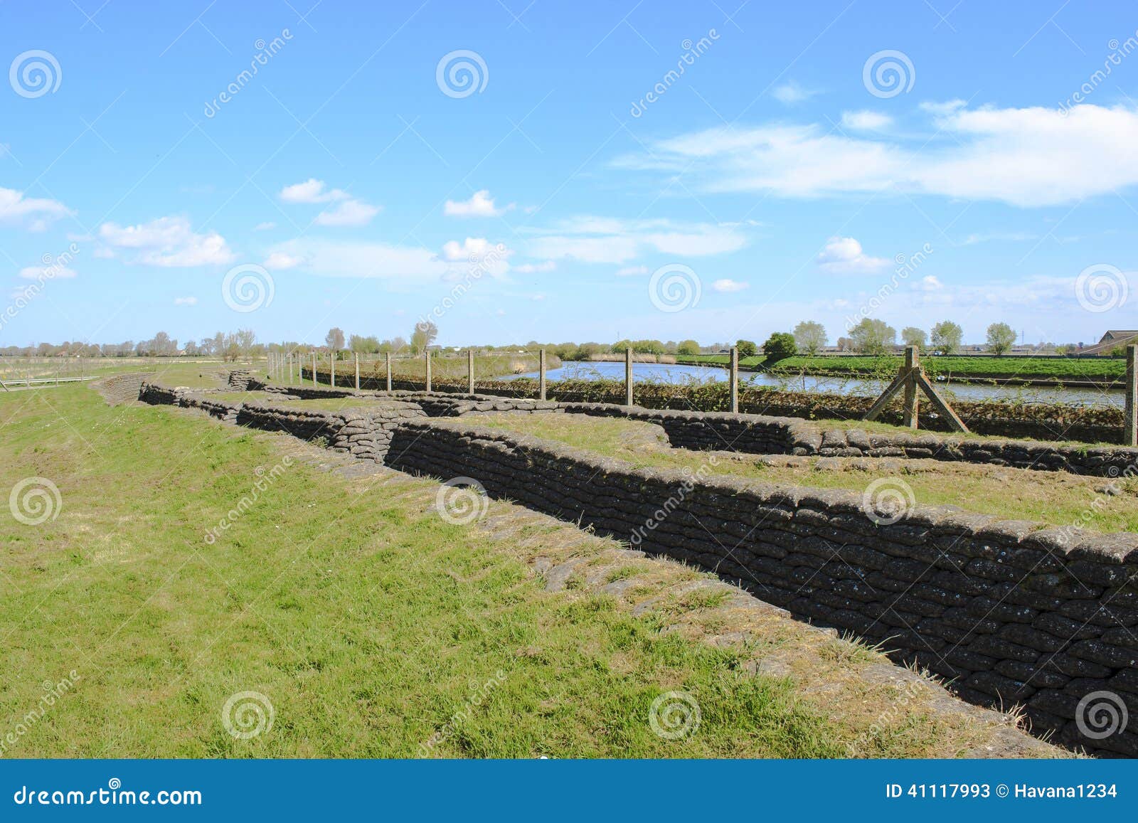 The Trench of Death World War 1 Belgium Flanders Fields Stock Image ...