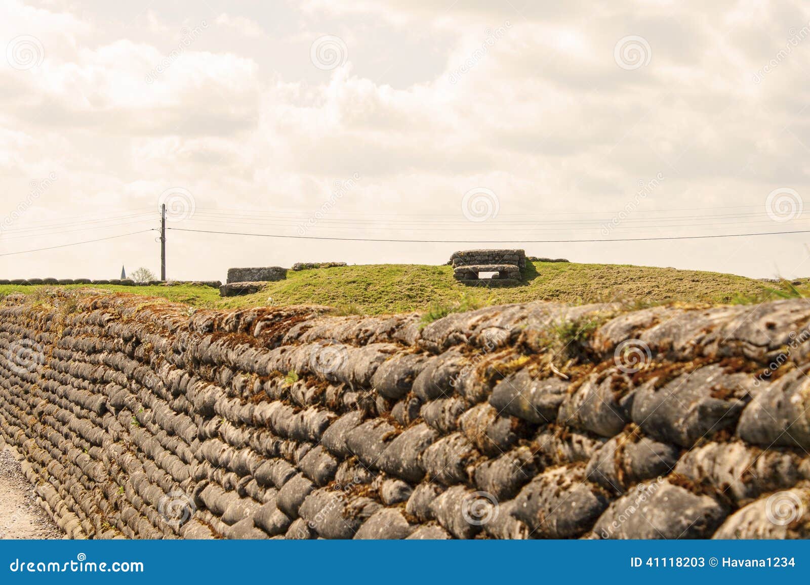 The Trench of Death World War 1 Belgium Flanders Fields Stock Image ...