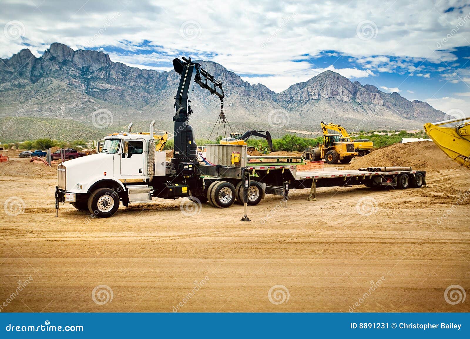 Trench Shore Load stock image. Image of delivery, excavation - 8891231