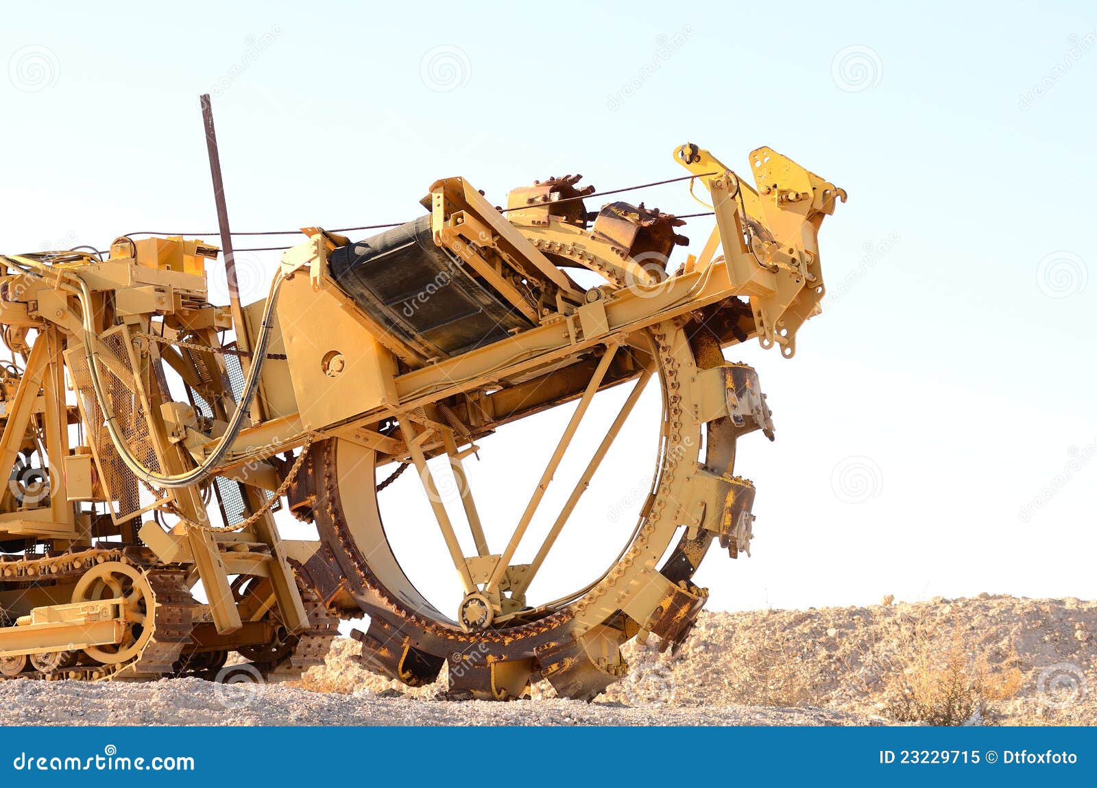 Trencher stock image. Image of construction, excavator - 23229715