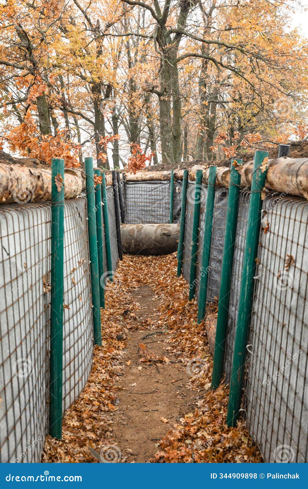 Trenches and Fortifications in Kharkiv Region of Ukraine Stock Photo ...