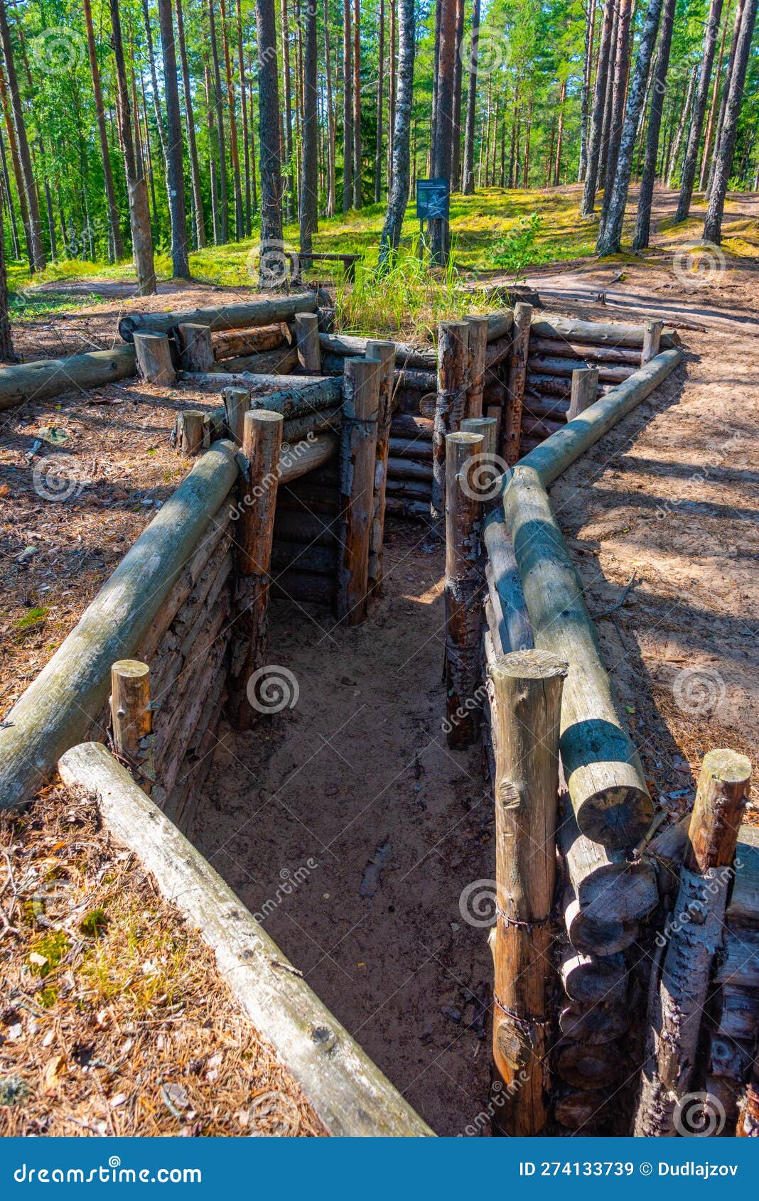 Trenches at Hanko Front Museum in Finland Stock Image - Image of union ...