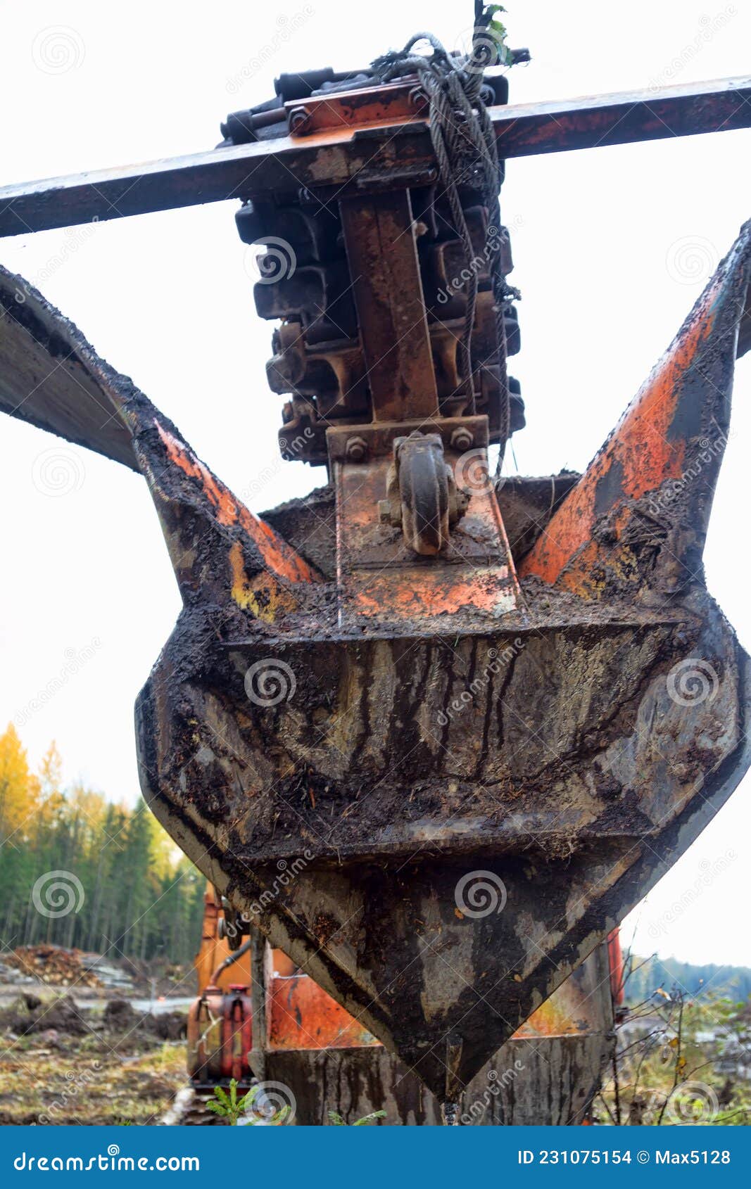 Trenching plough stock photo. Image of diker, back, ditch - 231075154