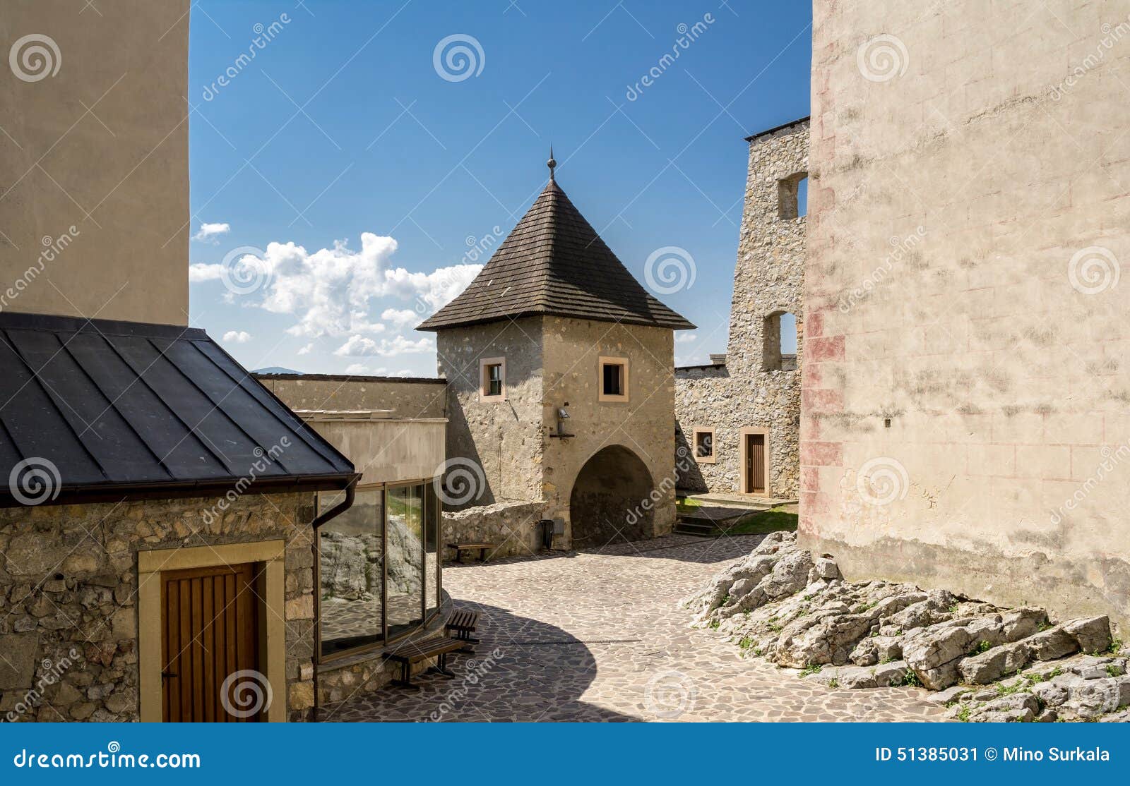 Trencin castle stock image. Image of destination, interior - 51385031