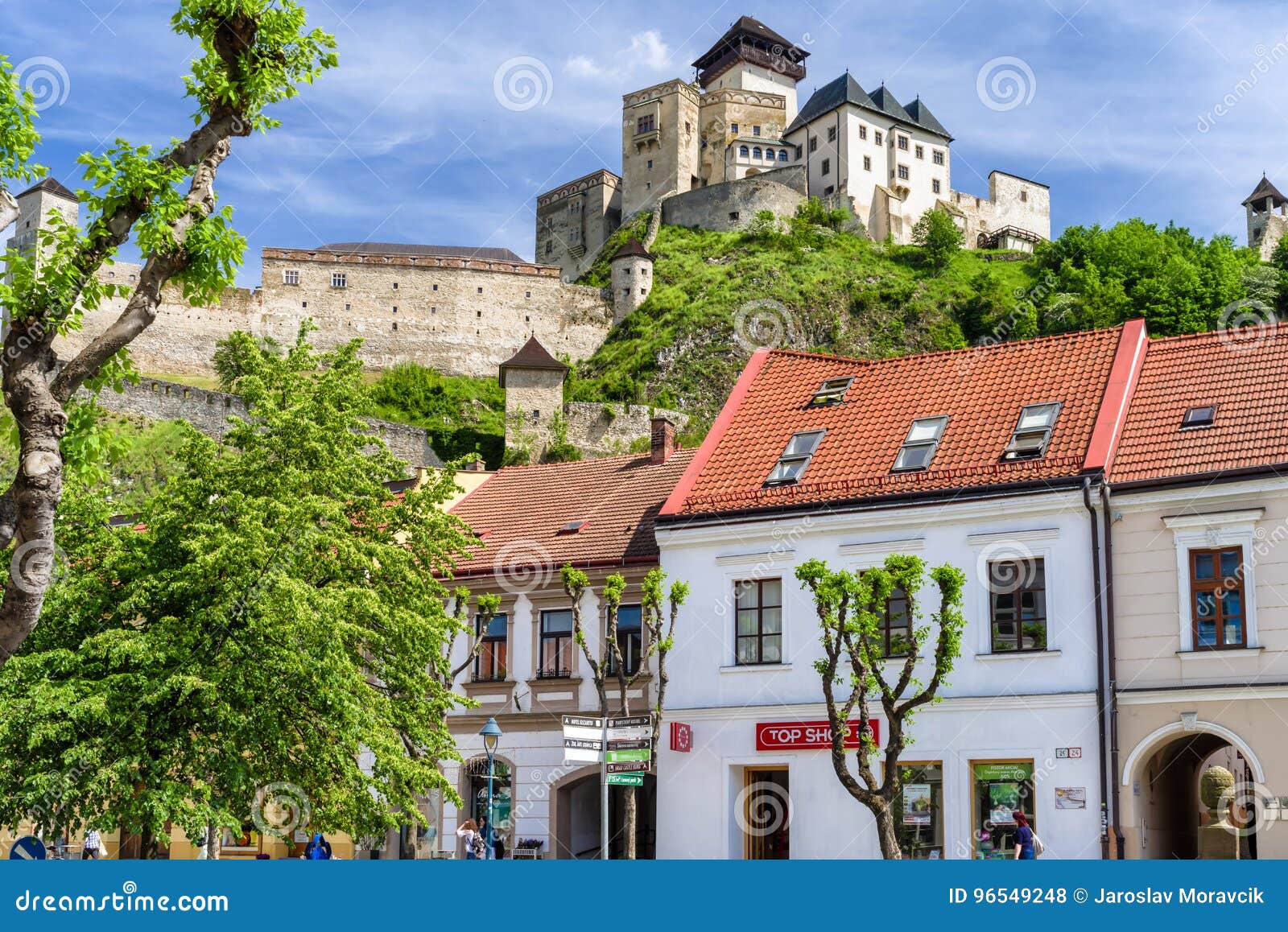 Trencin castle, Slovakia editorial stock photo. Image of building ...