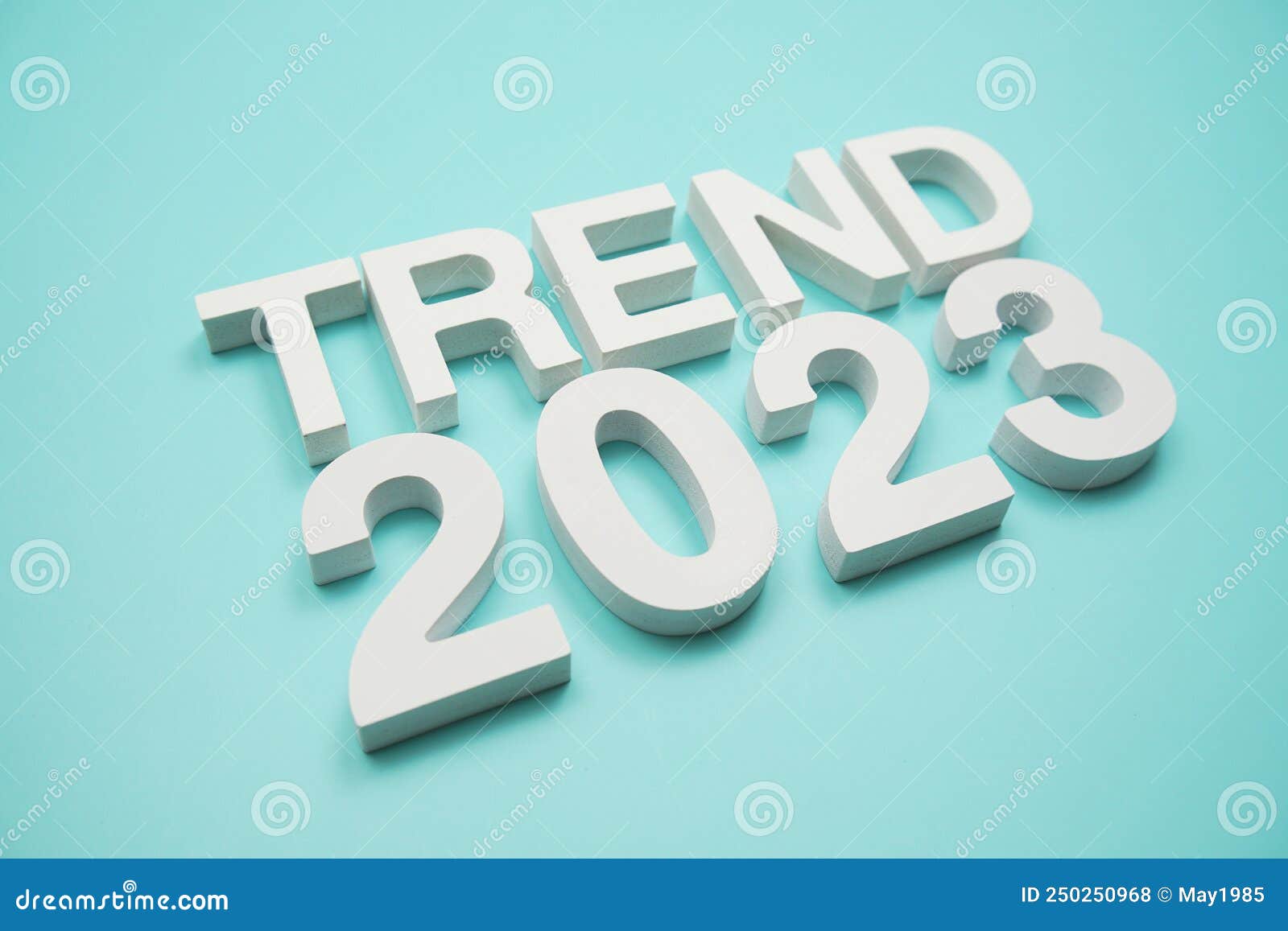 Trend 2023 Alphabet Letters On Blue Background Royalty-Free Stock Image ...